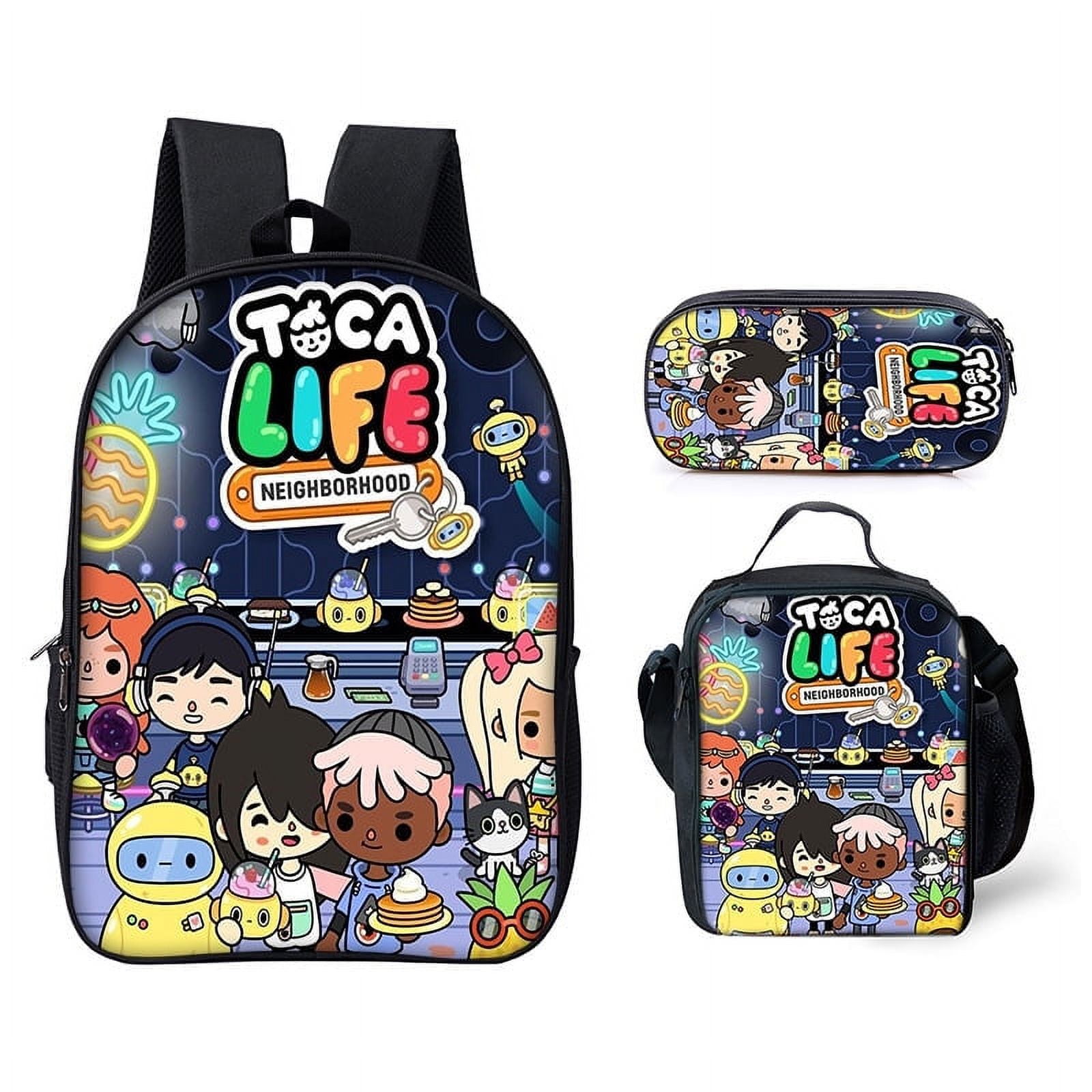 Toca Life World School bag cartoon animation backpack printed backpack ...