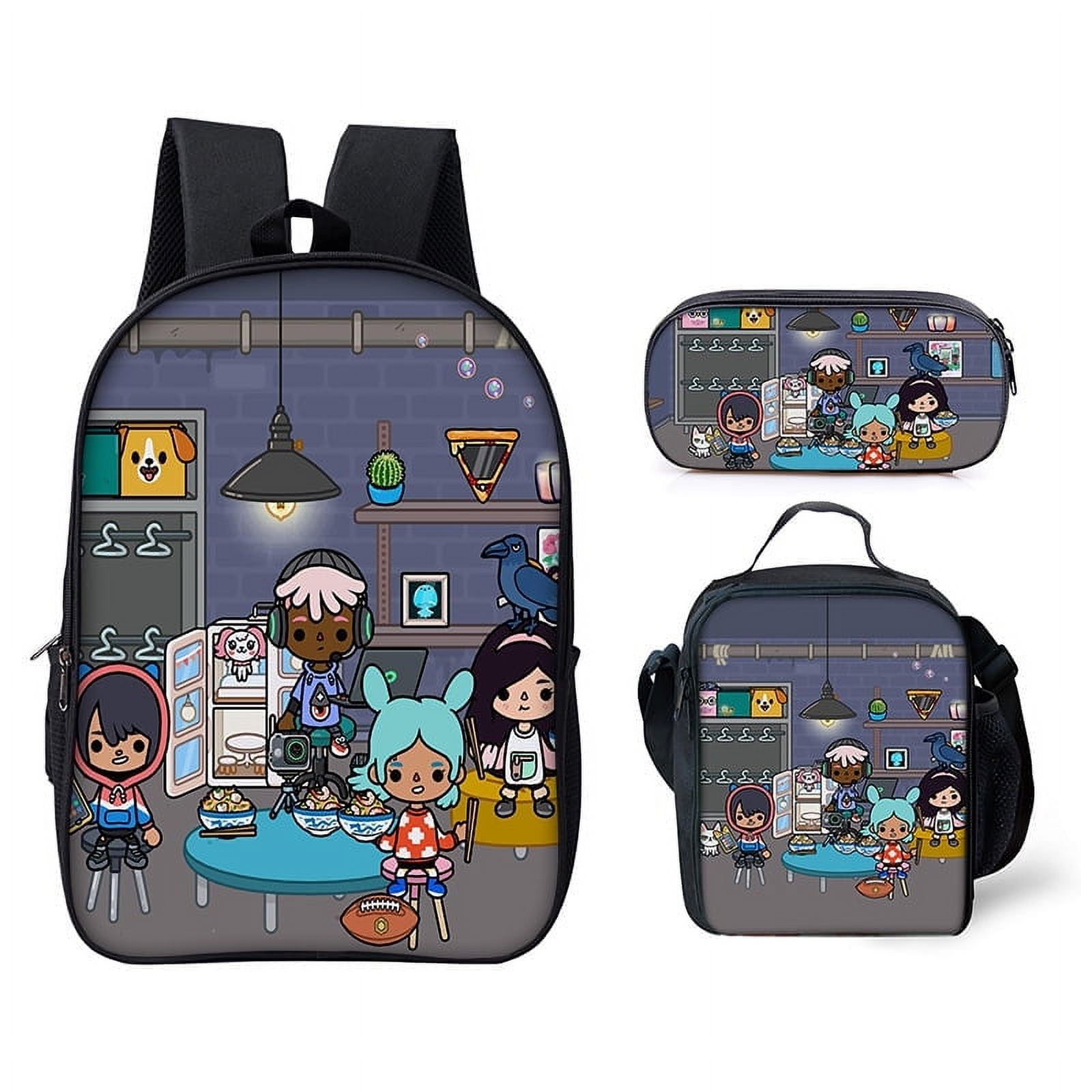 Toca Life World School bag cartoon animation backpack printed backpack ...
