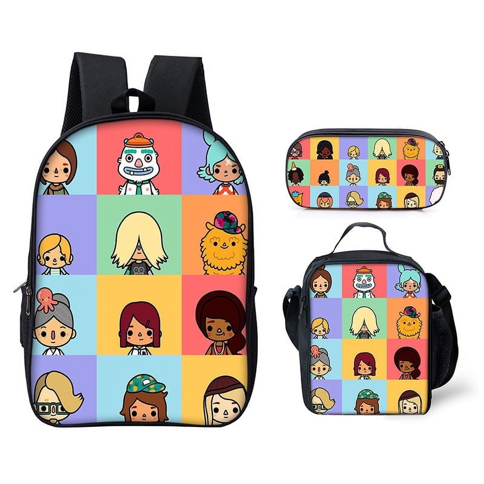 Toca Life World School bag cartoon animation backpack printed backpack ...