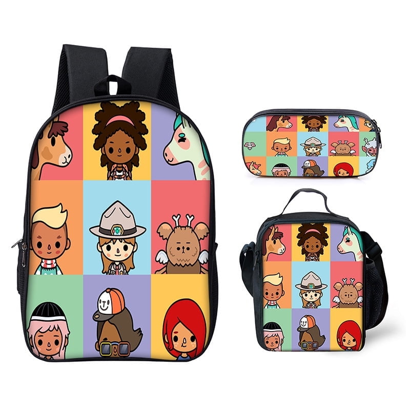 Toca Life World Toca Life World Schoolbag Cartoon Backpack Printed ...