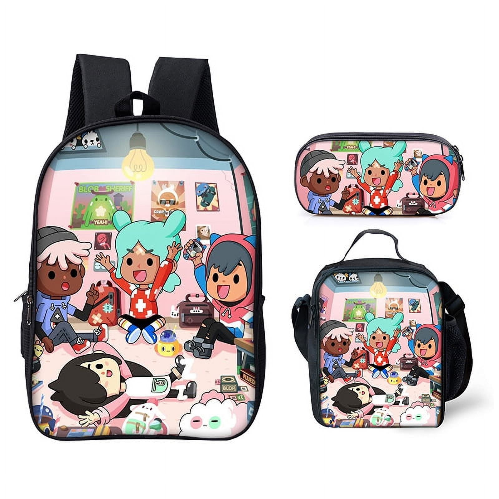 Toca Life World Toca Life World Schoolbag Cartoon Backpack Printed ...