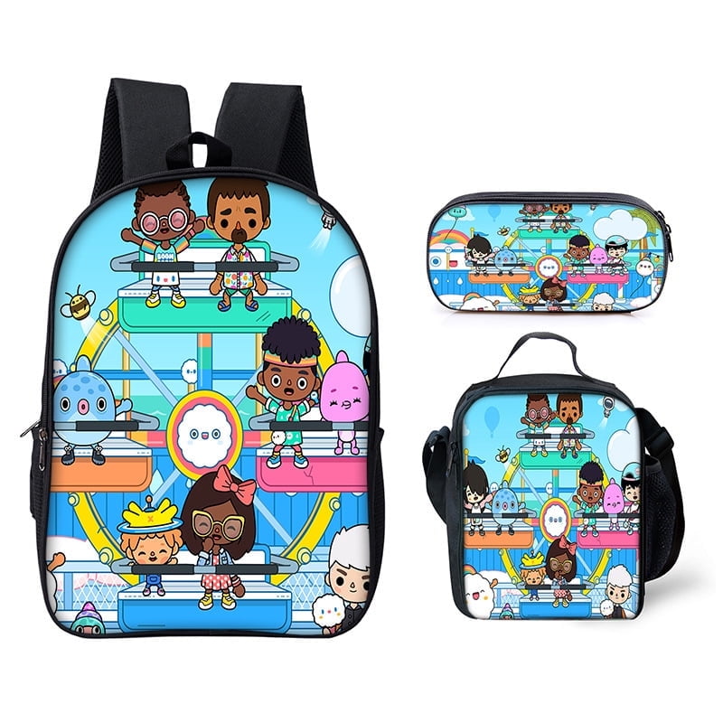Toca Life World Toca Life World Schoolbag Cartoon Backpack Printed ...