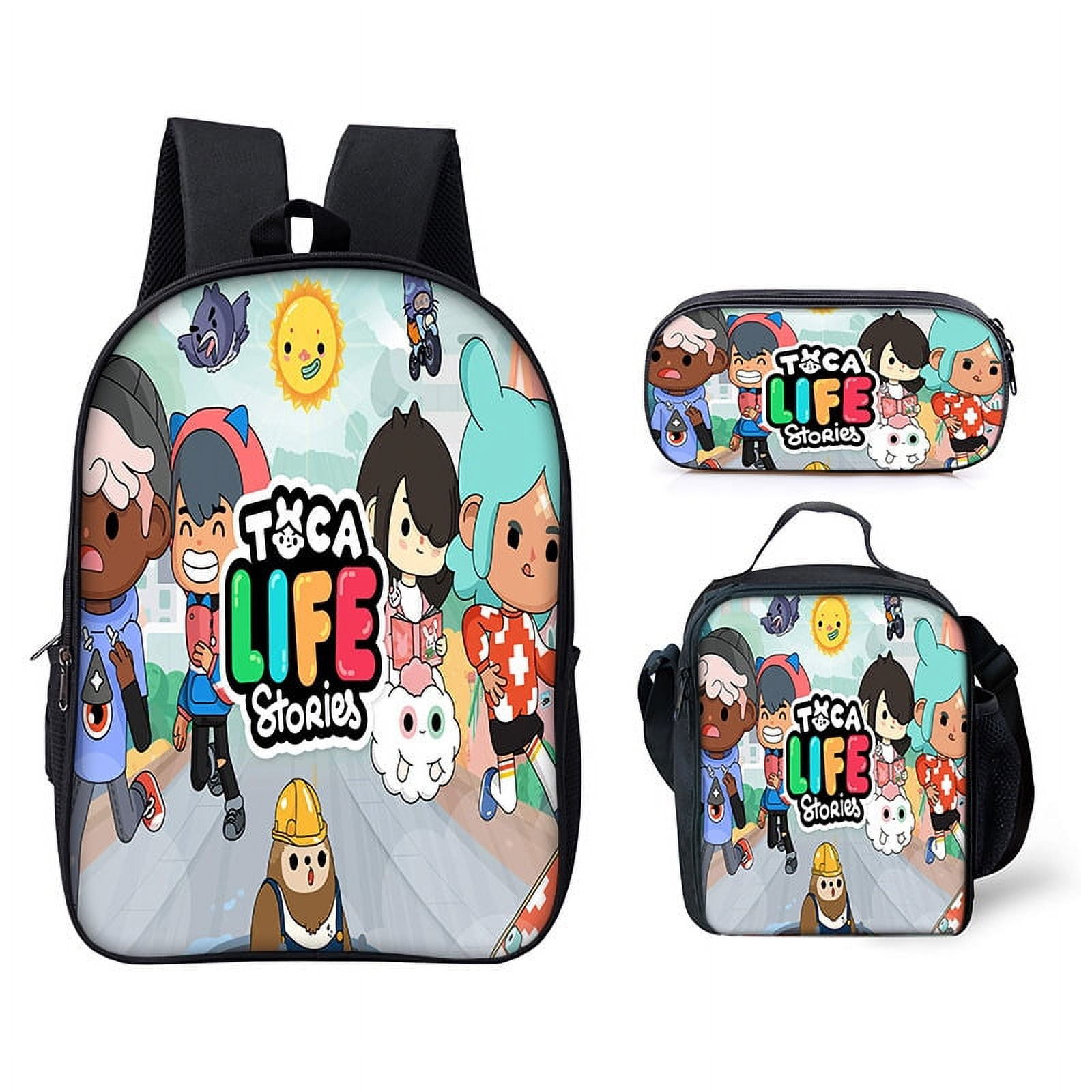 Toca Life World Toca Life World Schoolbag Cartoon Backpack Printed ...