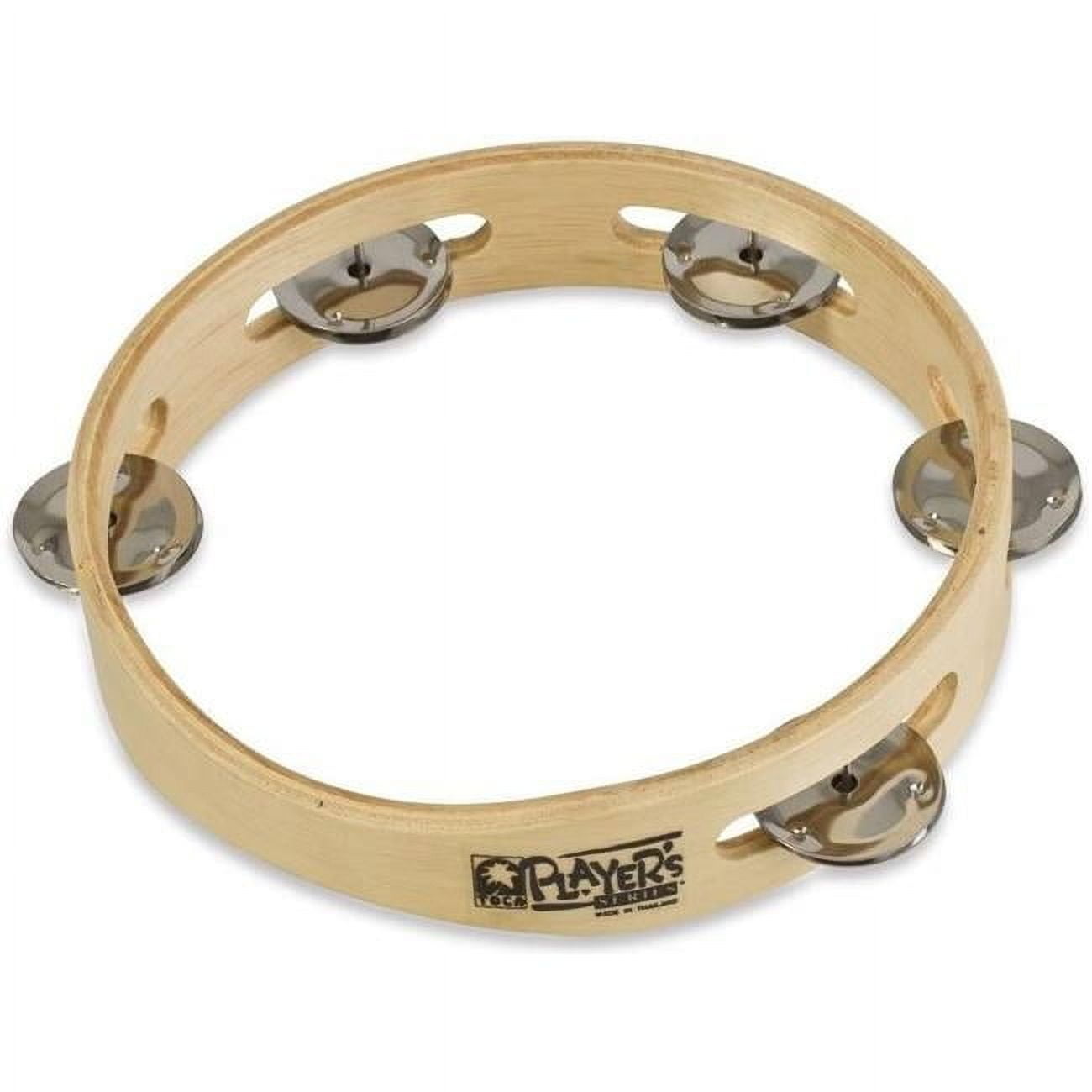 Toca T1075 7.5 in. Players Series Single Row Wood Headless Tambourine ...