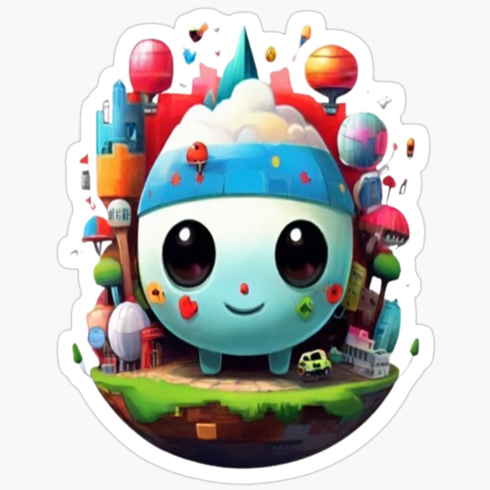 Toca World Toca Squad Sticker Phone Decal Water Bottle Stickers Car ...