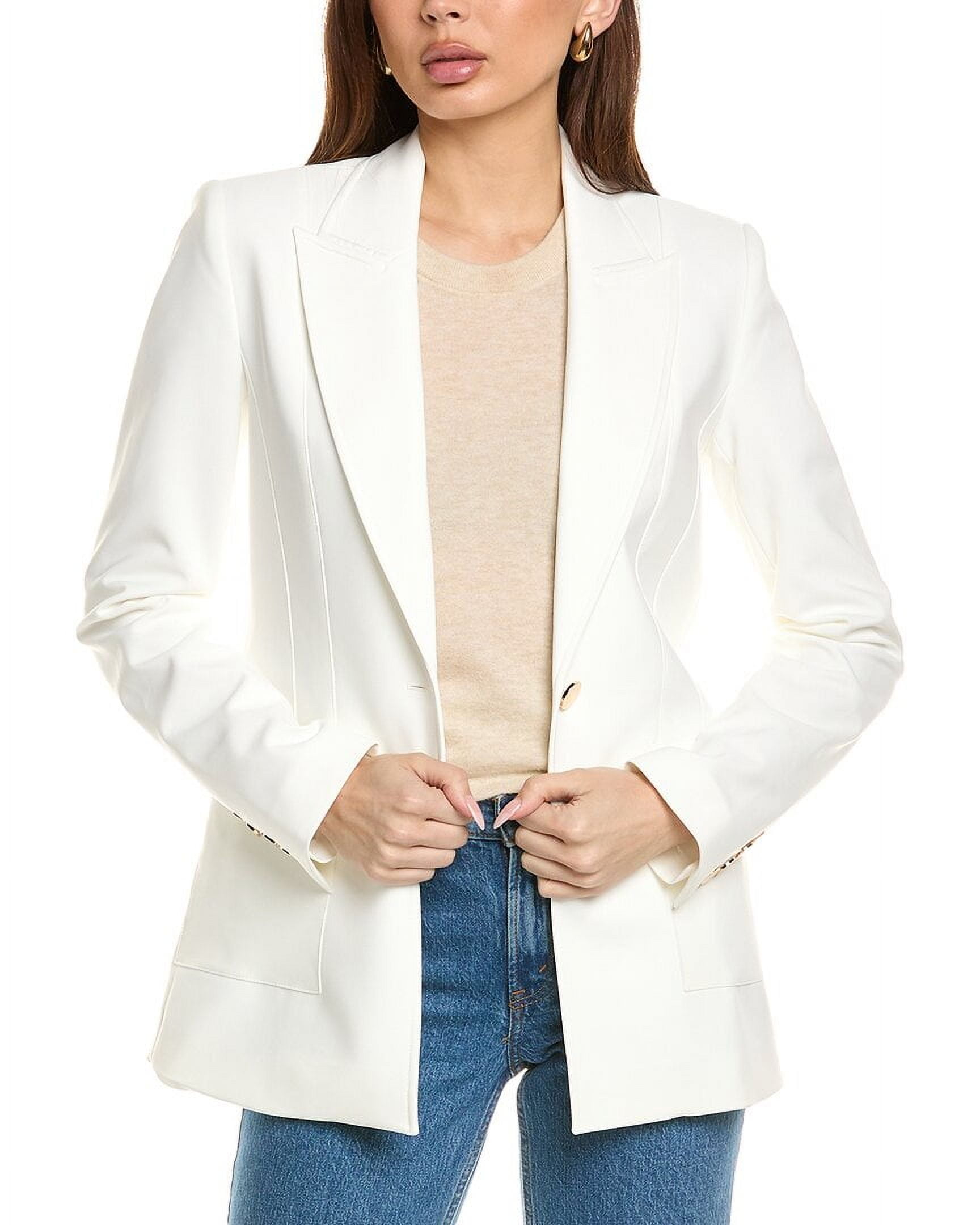 Toccin womens Rory Single-Button Blazer, 14, White - Walmart.com