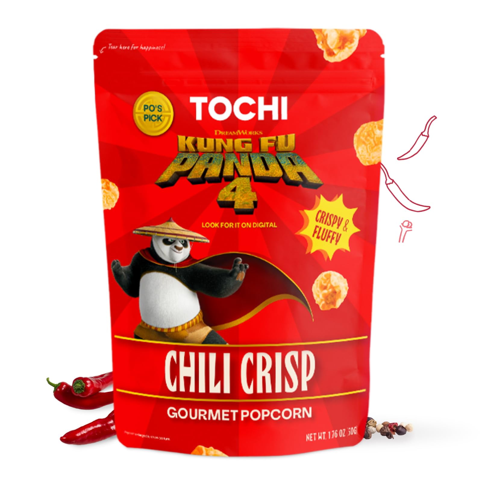 Tochi Gourmet Snacks AIF4 - Chili Crisp Flavor - Kernels, balls, Gluten ...