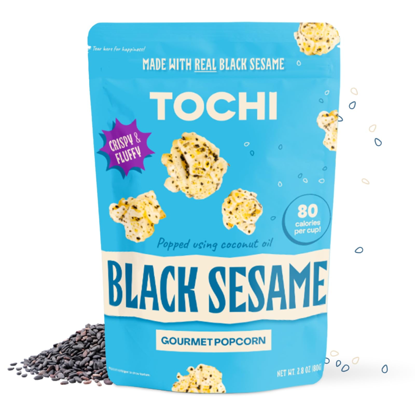 Tochi Gourmet Snacks YPF5 - Black Sesame Flavor - Kernels, balls ...