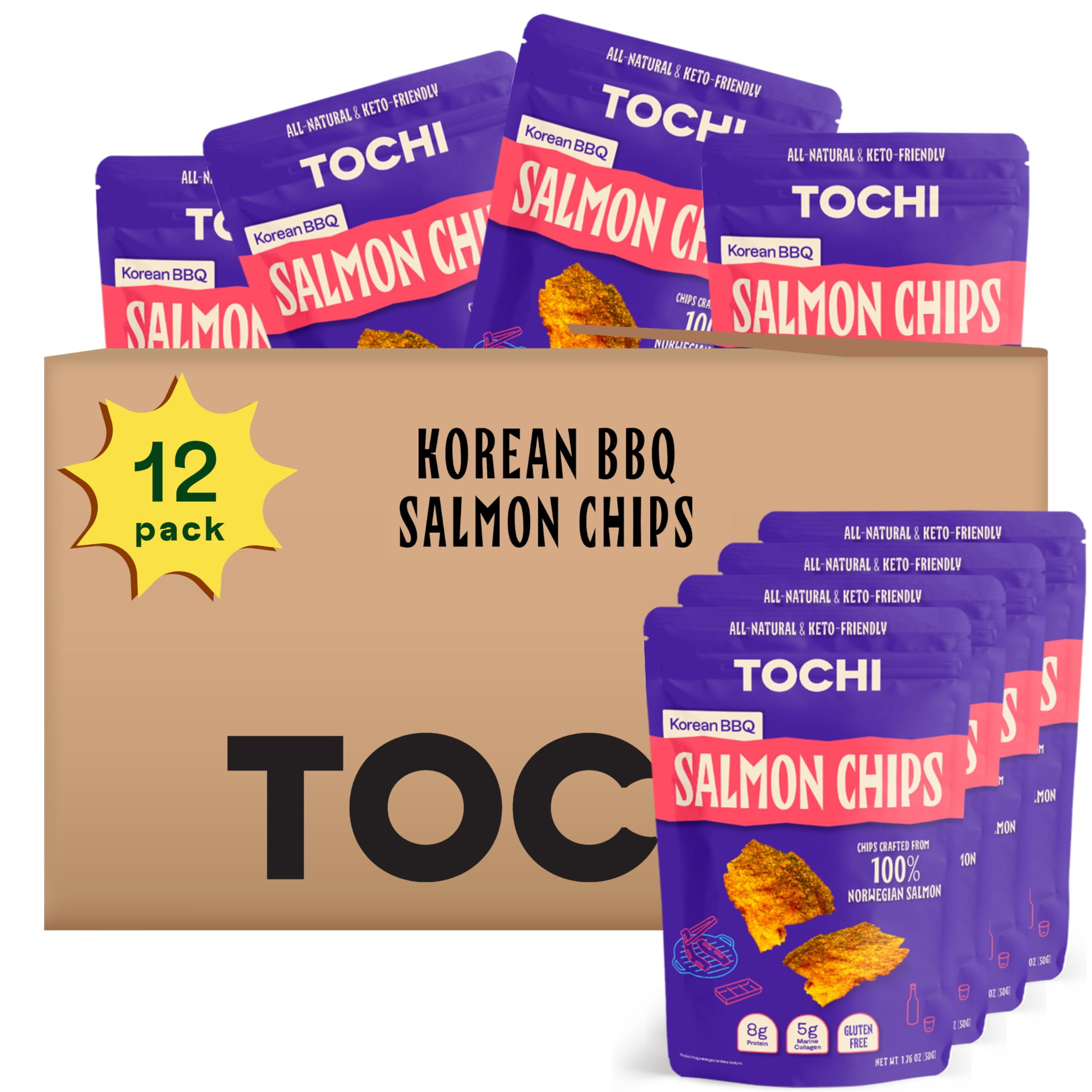 Tochi Norwegian Salmon Skin MZF22 Chips - Healthy, Premium, Gluten free ...