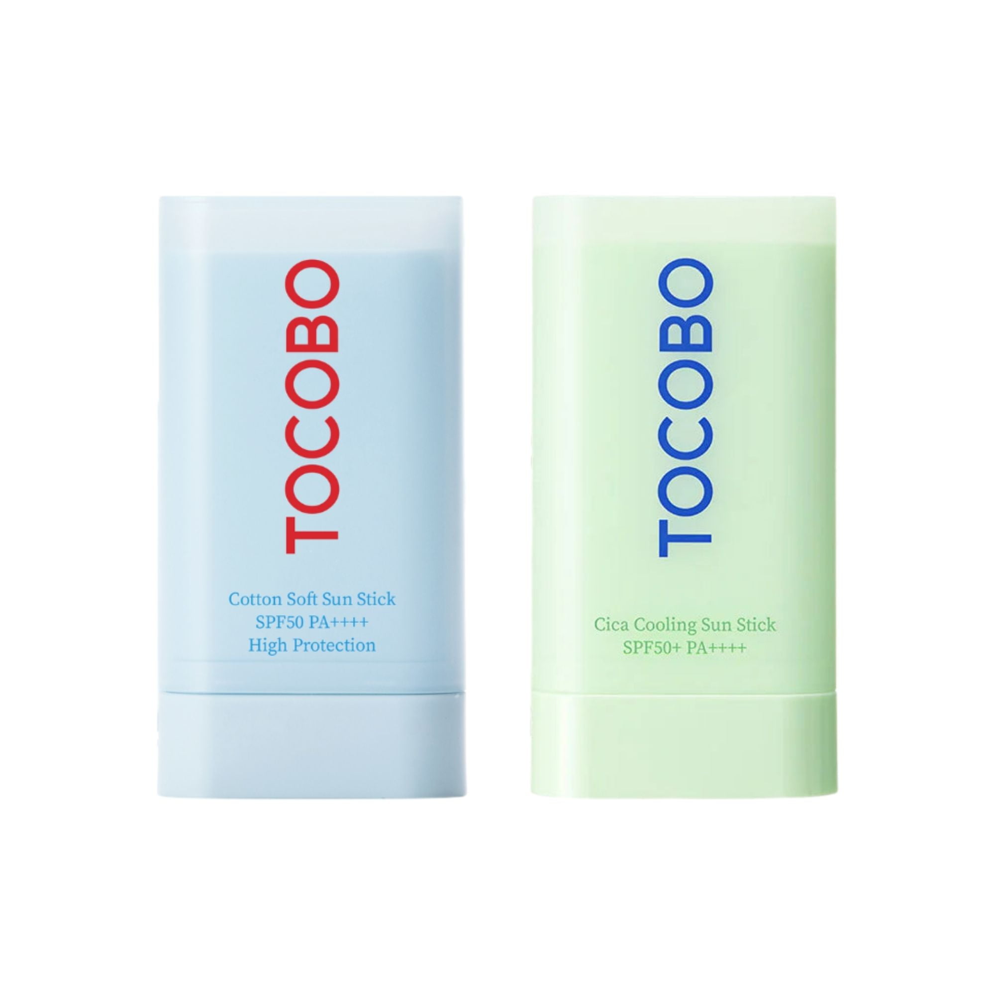 Tocobo Cotton Soft Sun Stick & Cica Cooling Sun Stick Set 18g*2 SPF50 ...
