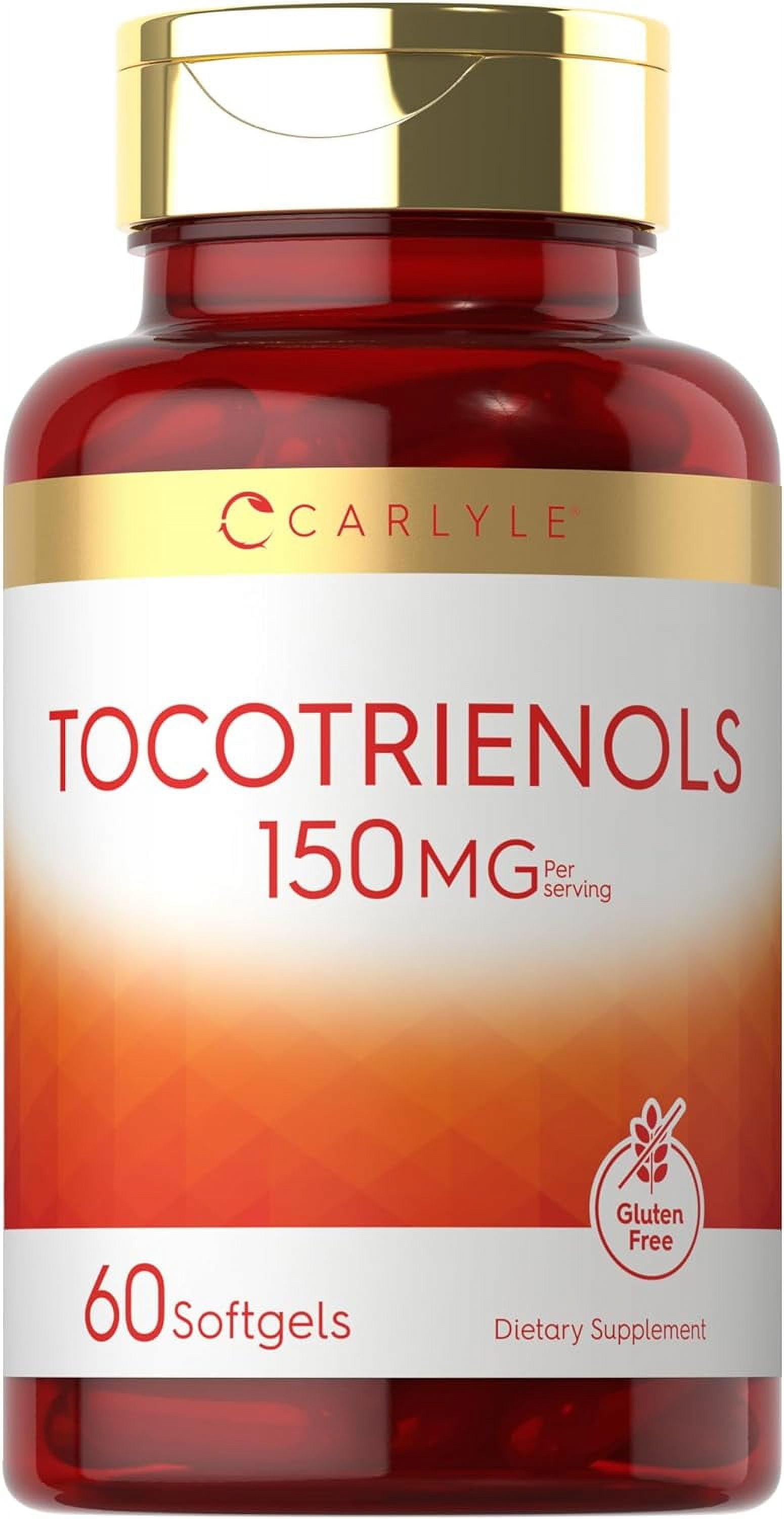 Carlyle Tocotrienols 150mg Gluten-Free Supplement | 60 Quick-Release ...