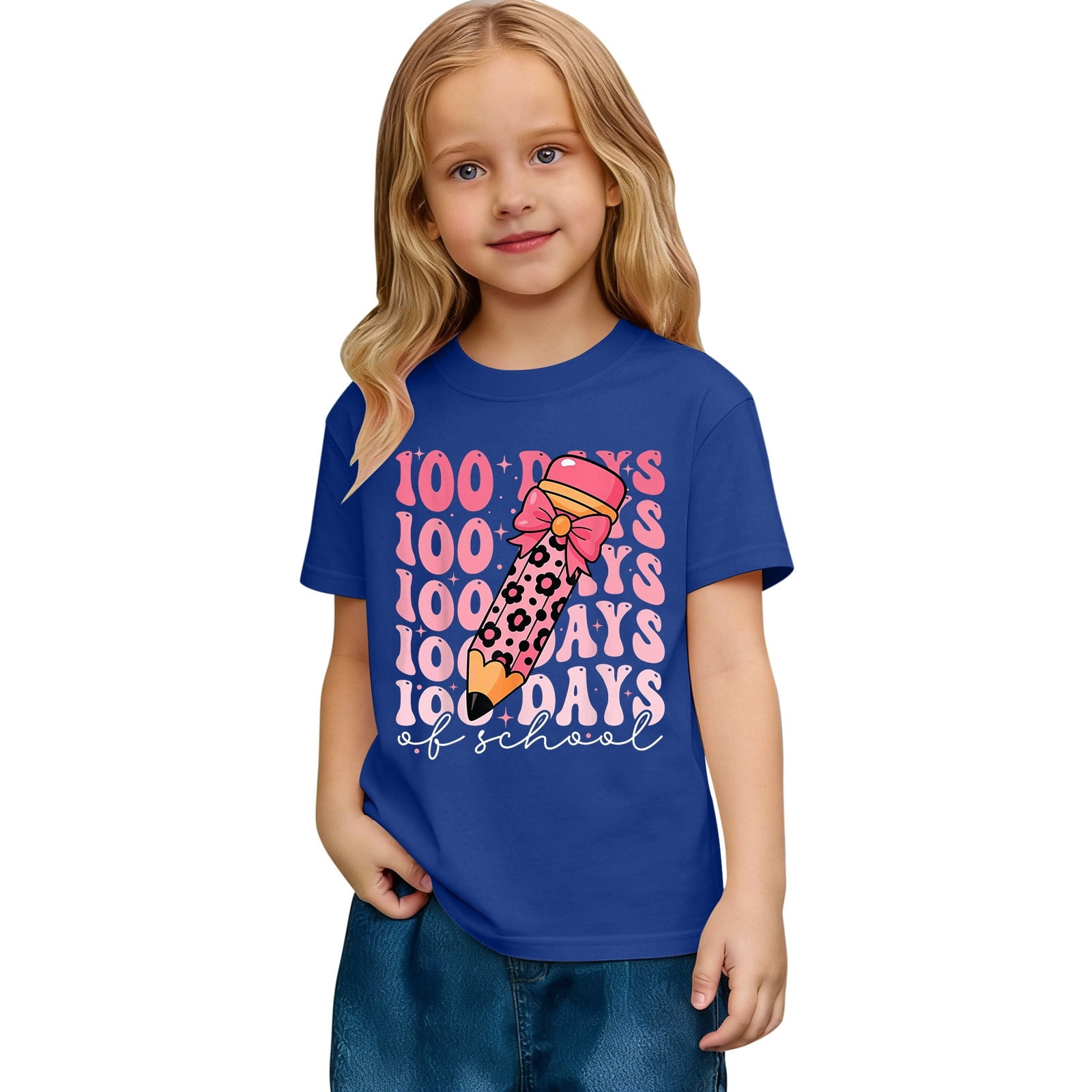 Tod`dler 100 Day of School Shirts for B`oys K`id G`rils My Happy 100th ...