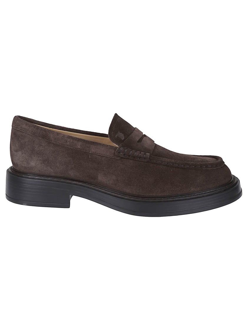 Tod's Dark Brown Suede Moccasin Brown (Men's) - Walmart.com