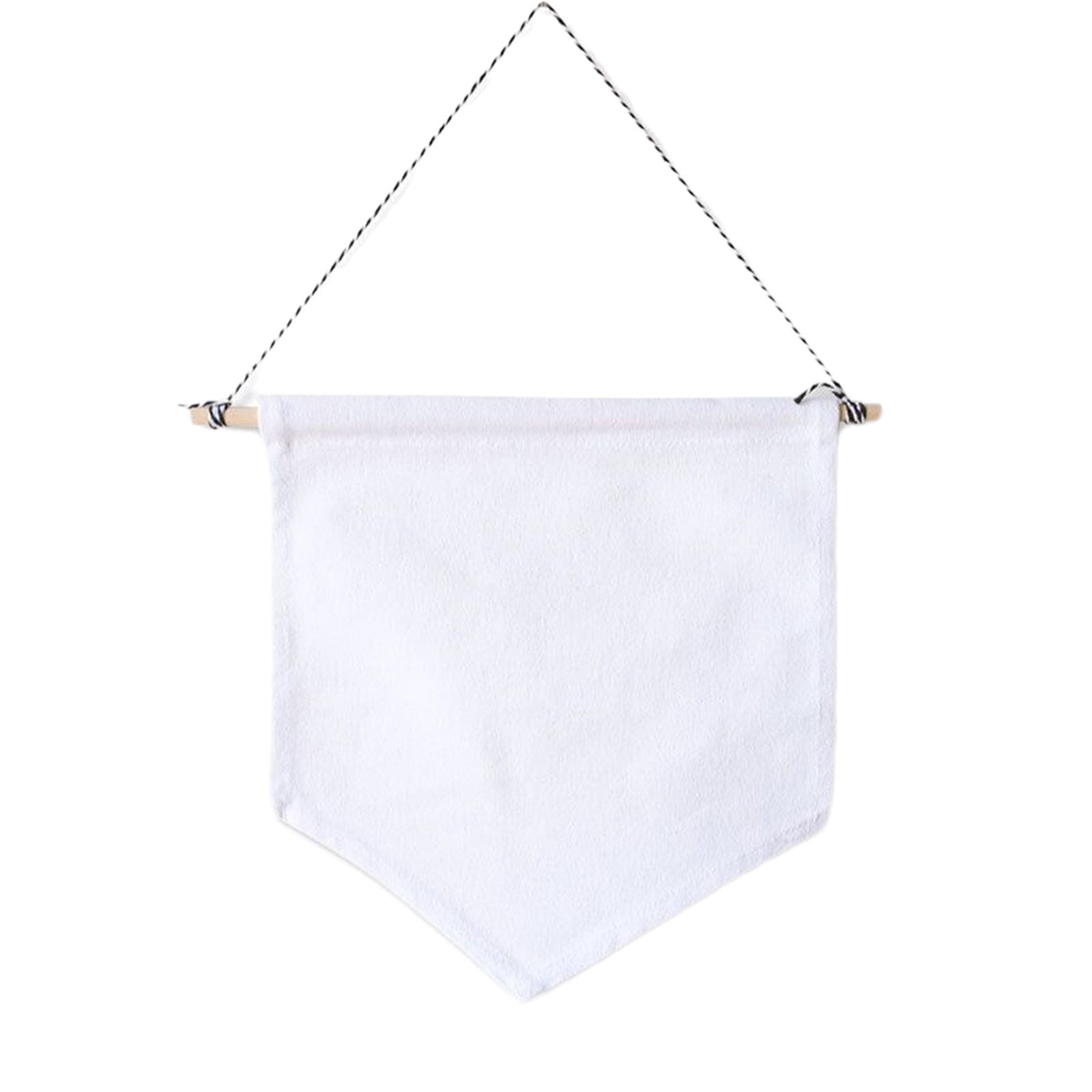 Todaioua Blank Wall Canvas Banners - Blank Pennant Flag Banner ...