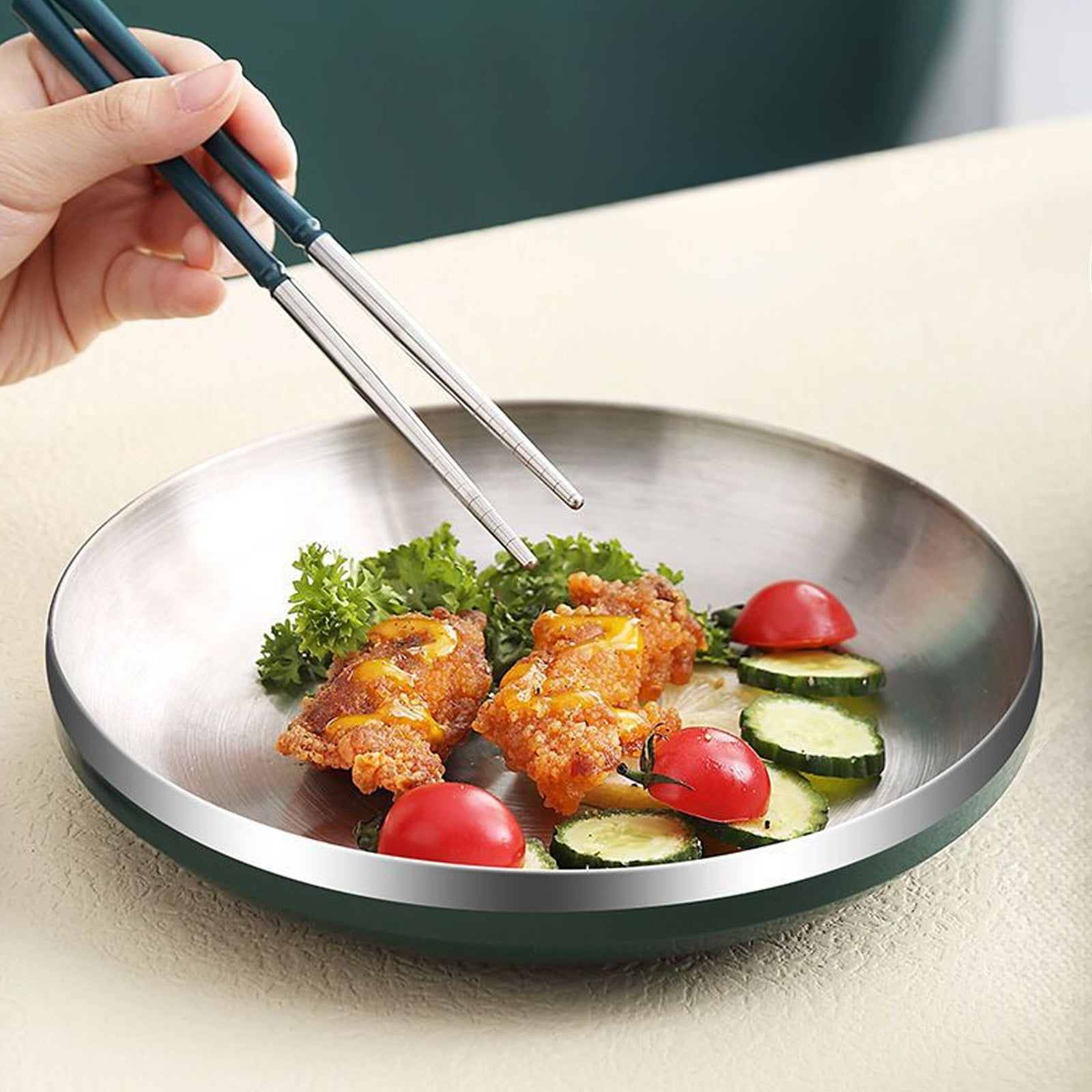 Todaioua Stainless Steel Seafood Tray, 8-inch - Perfect for Shrimp ...