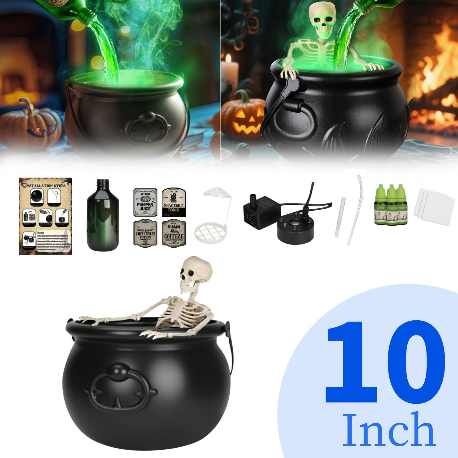 Hot Deal! Halloween Party Decor Hocus Pocus Cauldrons with Floating ...
