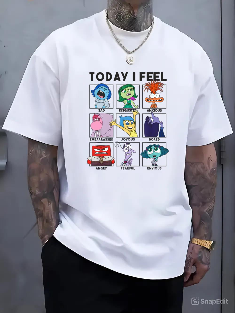 Today I Feel Vintage Panels T Shirt Mood Chart Emotions Feelings ...