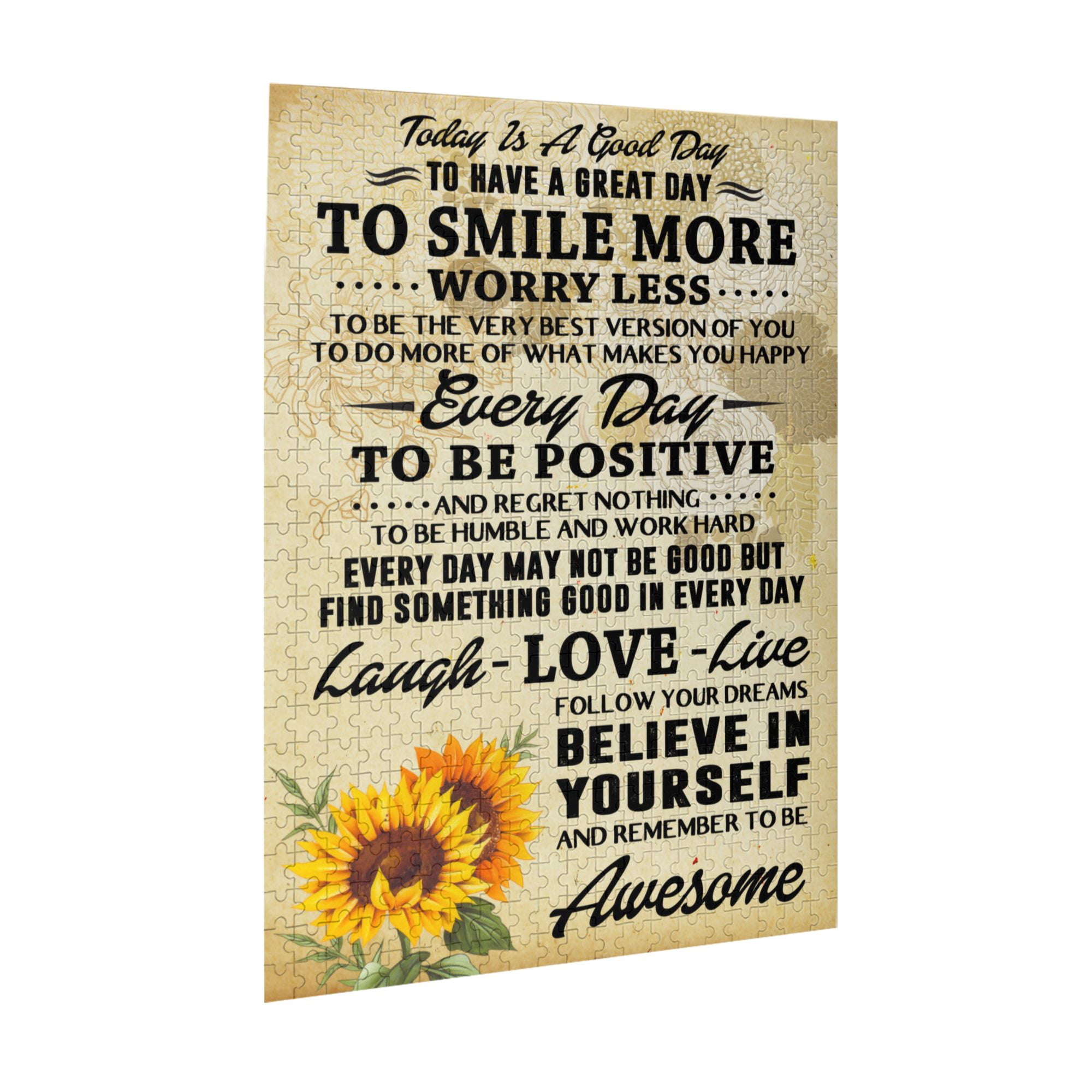 Today Is A Good Day. To Have A Great Day To Smile More,Jigsaw Puzzle ...