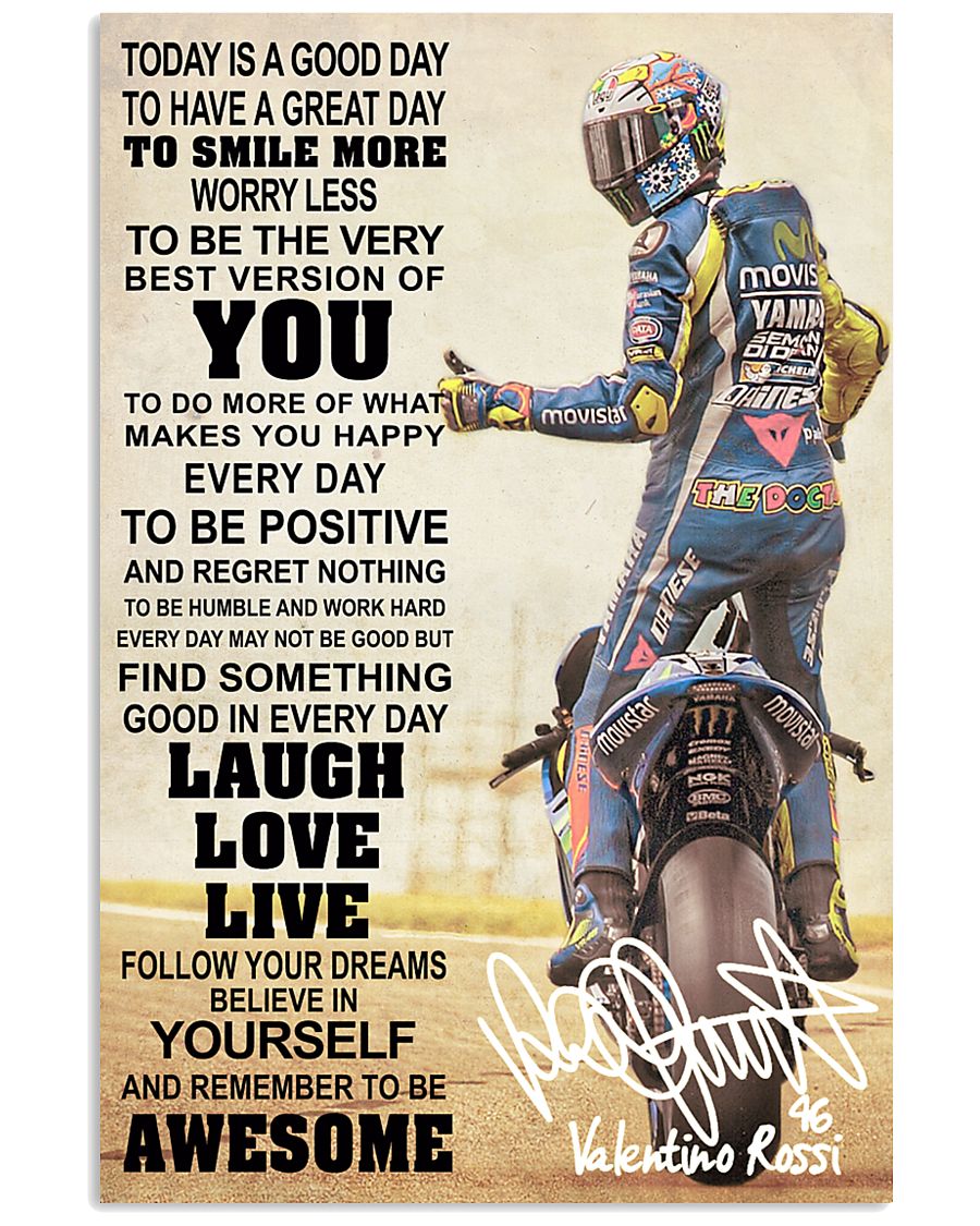 Today Is Good Day – Poster - Poster Print - Wooden Hanging Scroll Frame ...