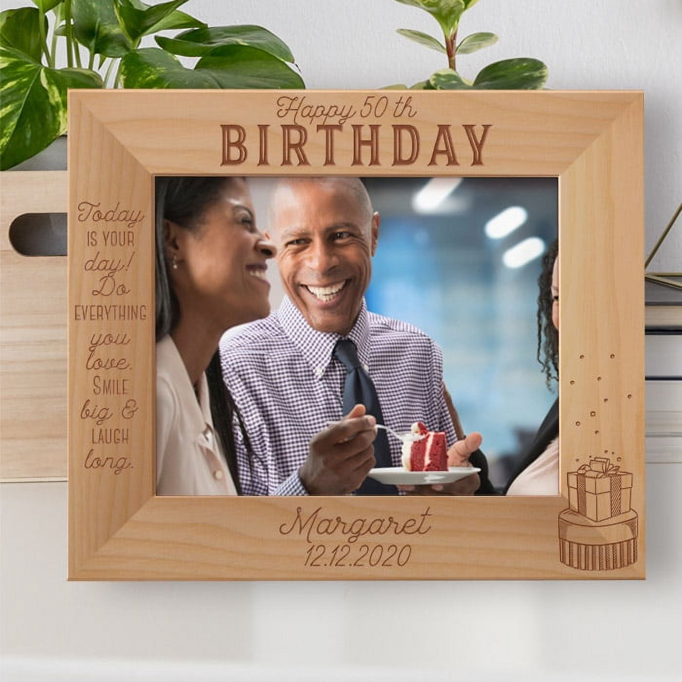 Today Is Your Day Personalized Wooden Frame-10" x 8" Brown Horizontal ...