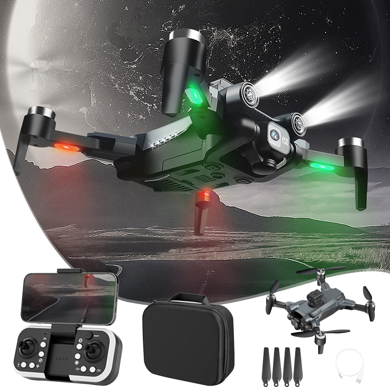 Today Lightning Deals of 2.4G WIFI FPV Drone With 4K Camera For Adults ...