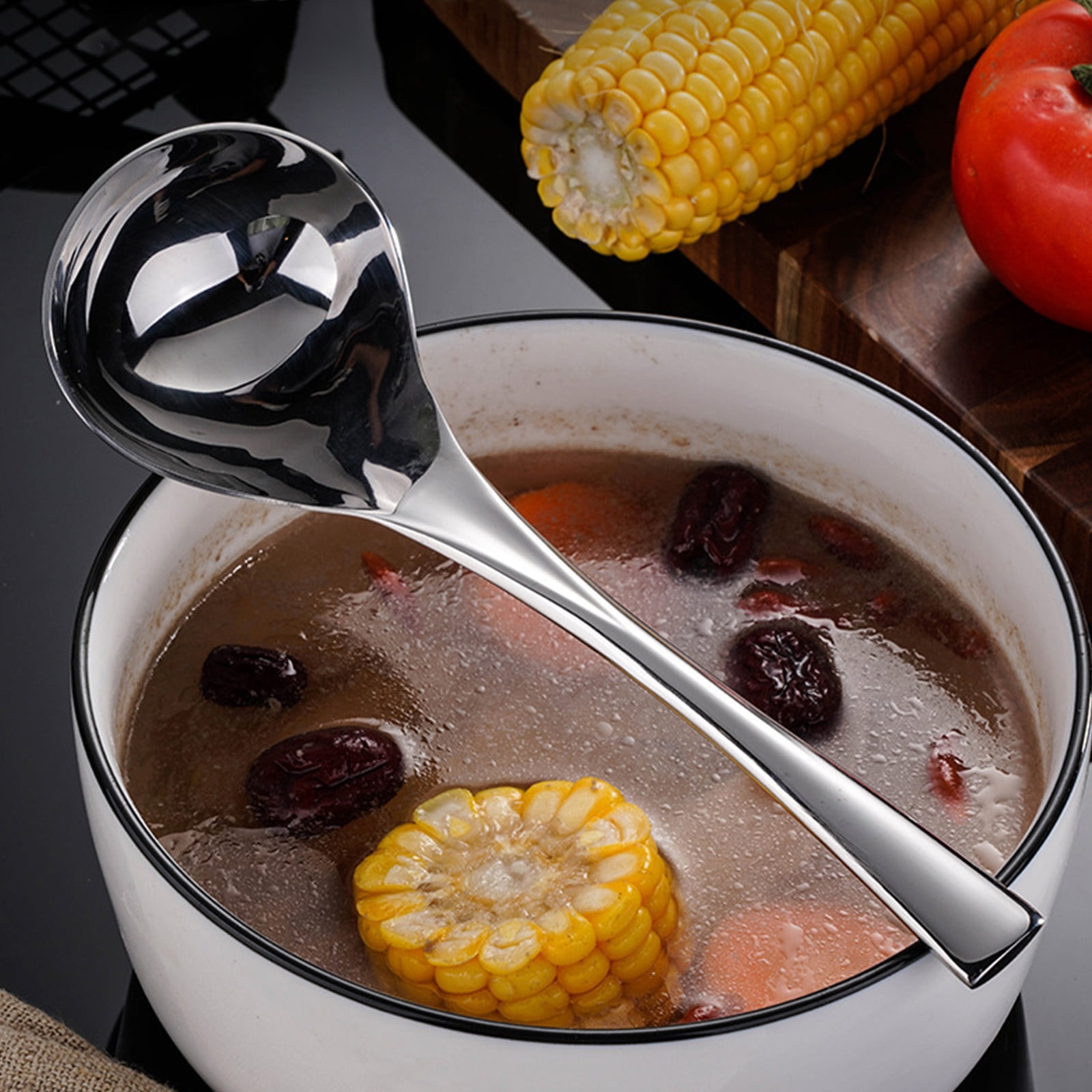 Today Lightning Deals of Stainless Steel Soup Ladle Soup Spoon Hot Pot ...