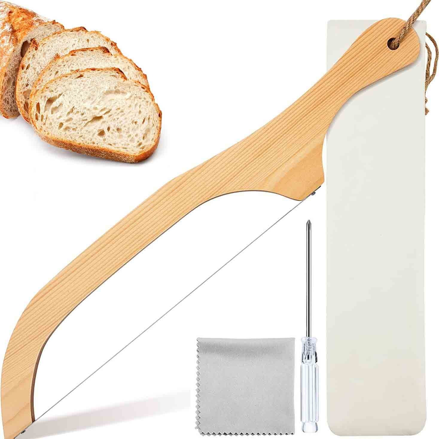 Today Lightning Limited Time Offer of Wooden Bread Cutting Knife Pie ...