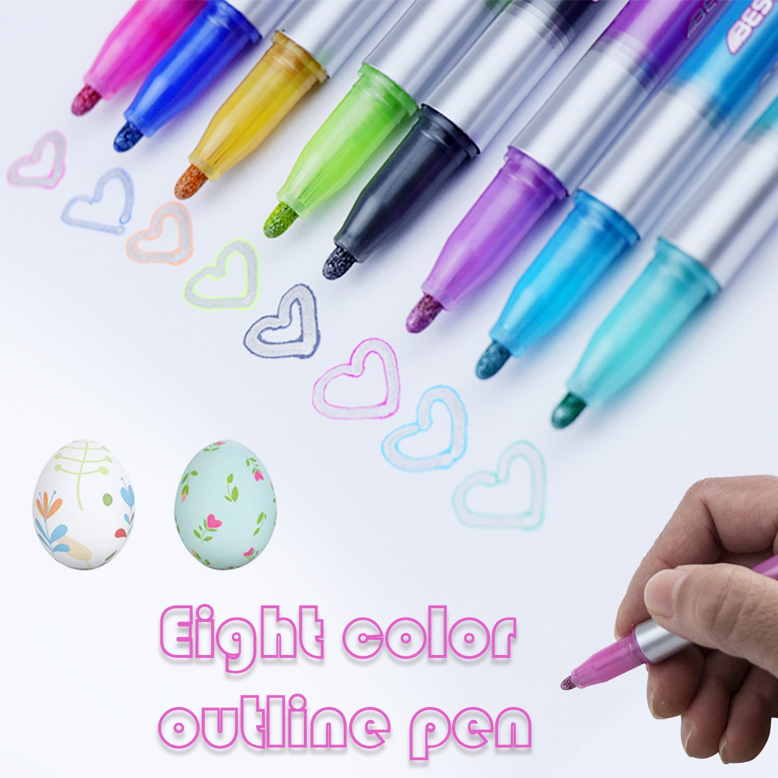 Today Lightning Limited Time Offer of Double Line Pen Marker Pen Color ...