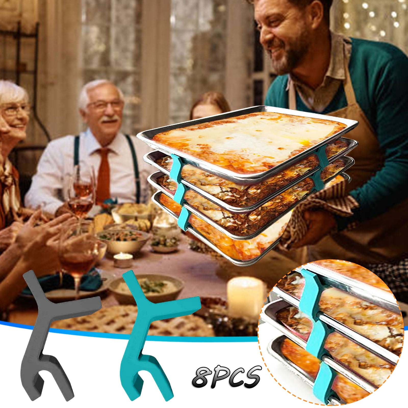 Today Only, 8-piece Baking Sheet Stackers, Layered Tray Storage ...