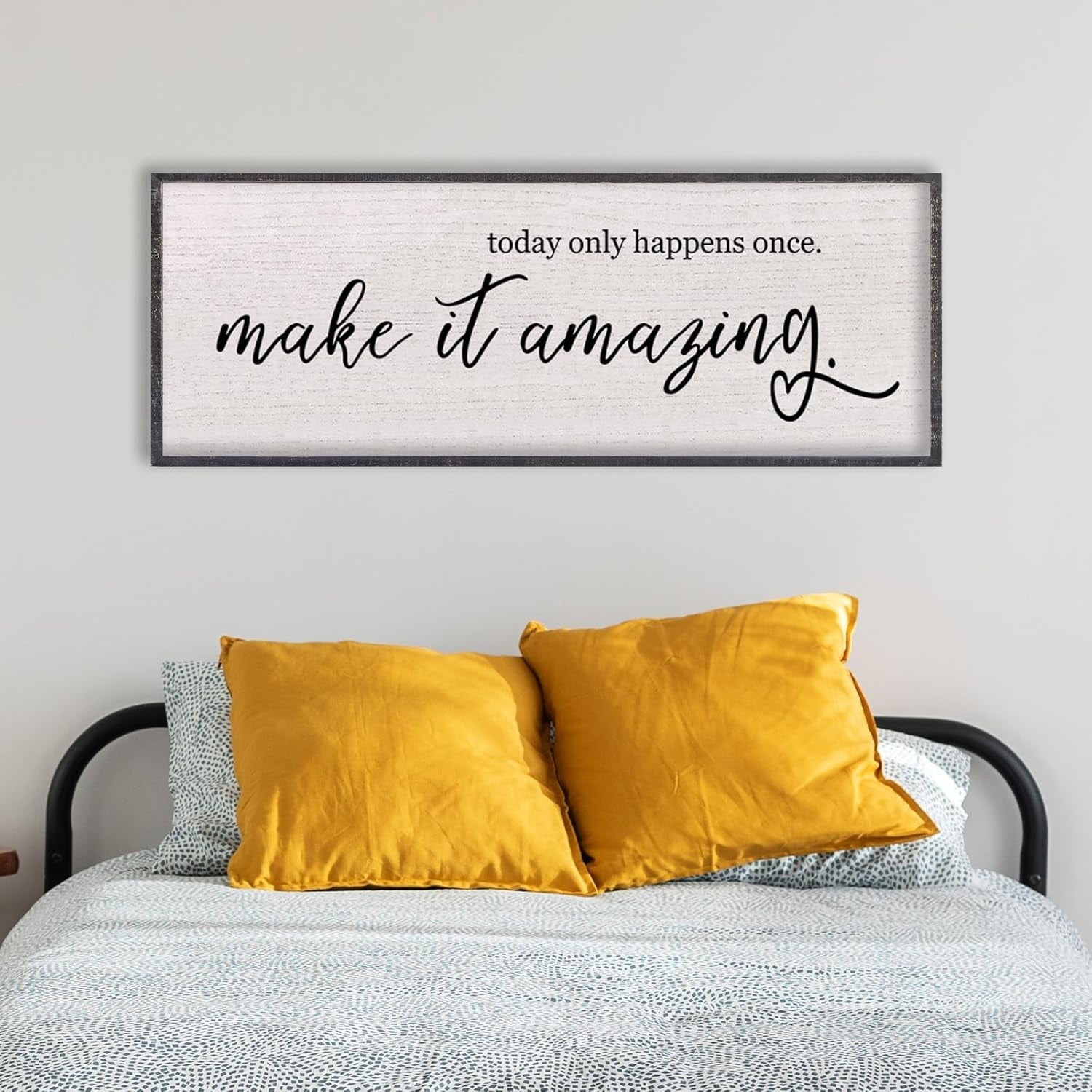 Today Only Happens Once Make It Amazing Wall Decor 40"X15" Quote ...