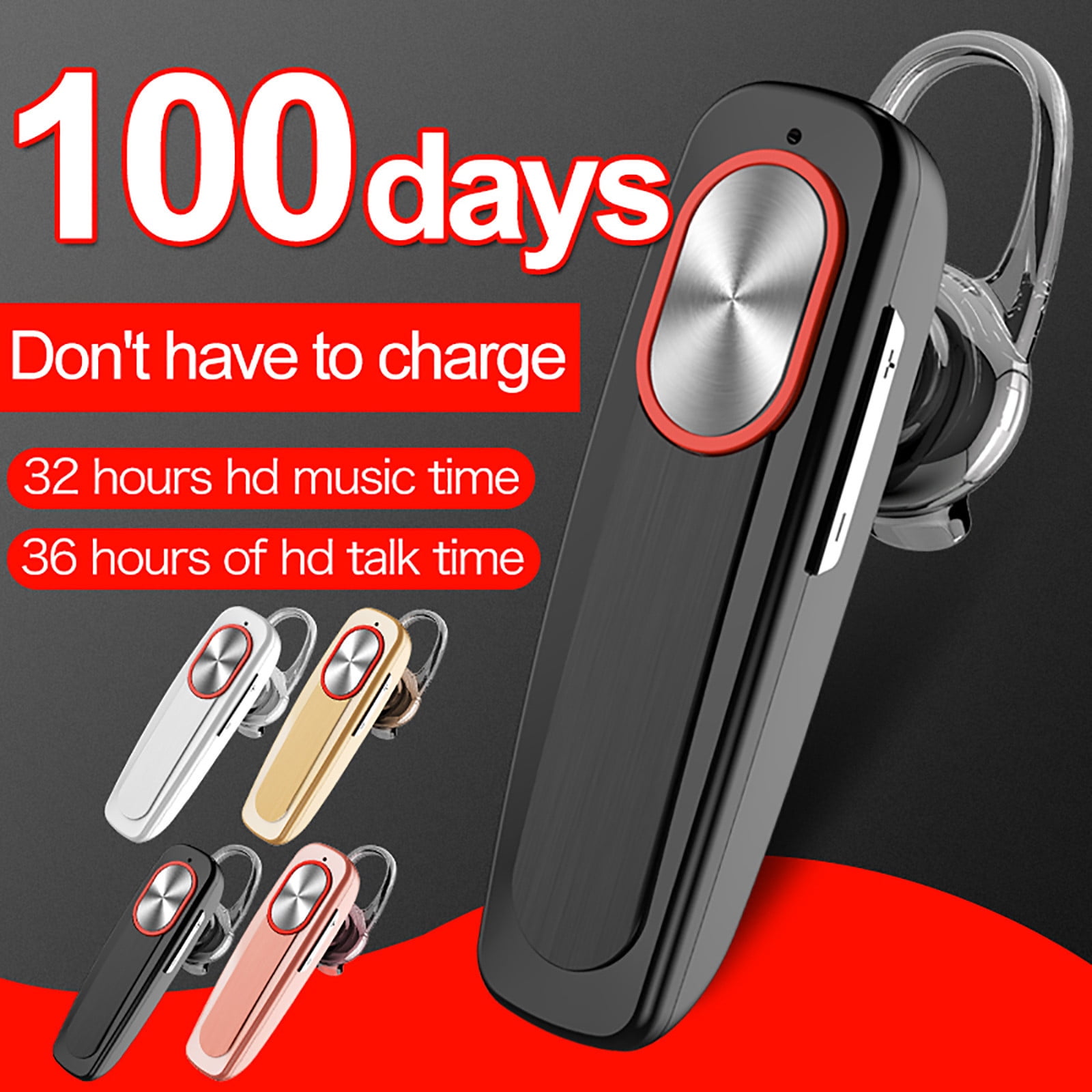 Today Only, High-Power Bluetooth In-Ear Headset, Long Standby Business ...