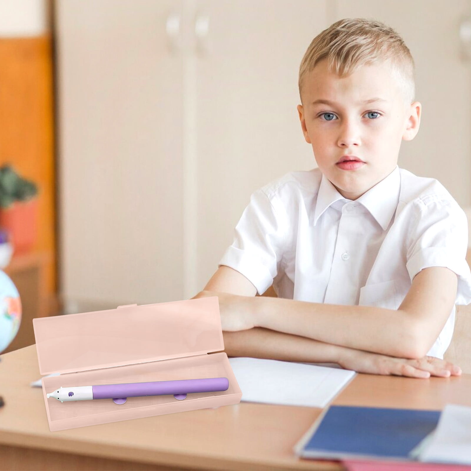 Today Only, Macaron Flip Lid Box, Transparent Plastic Pencil Case ...