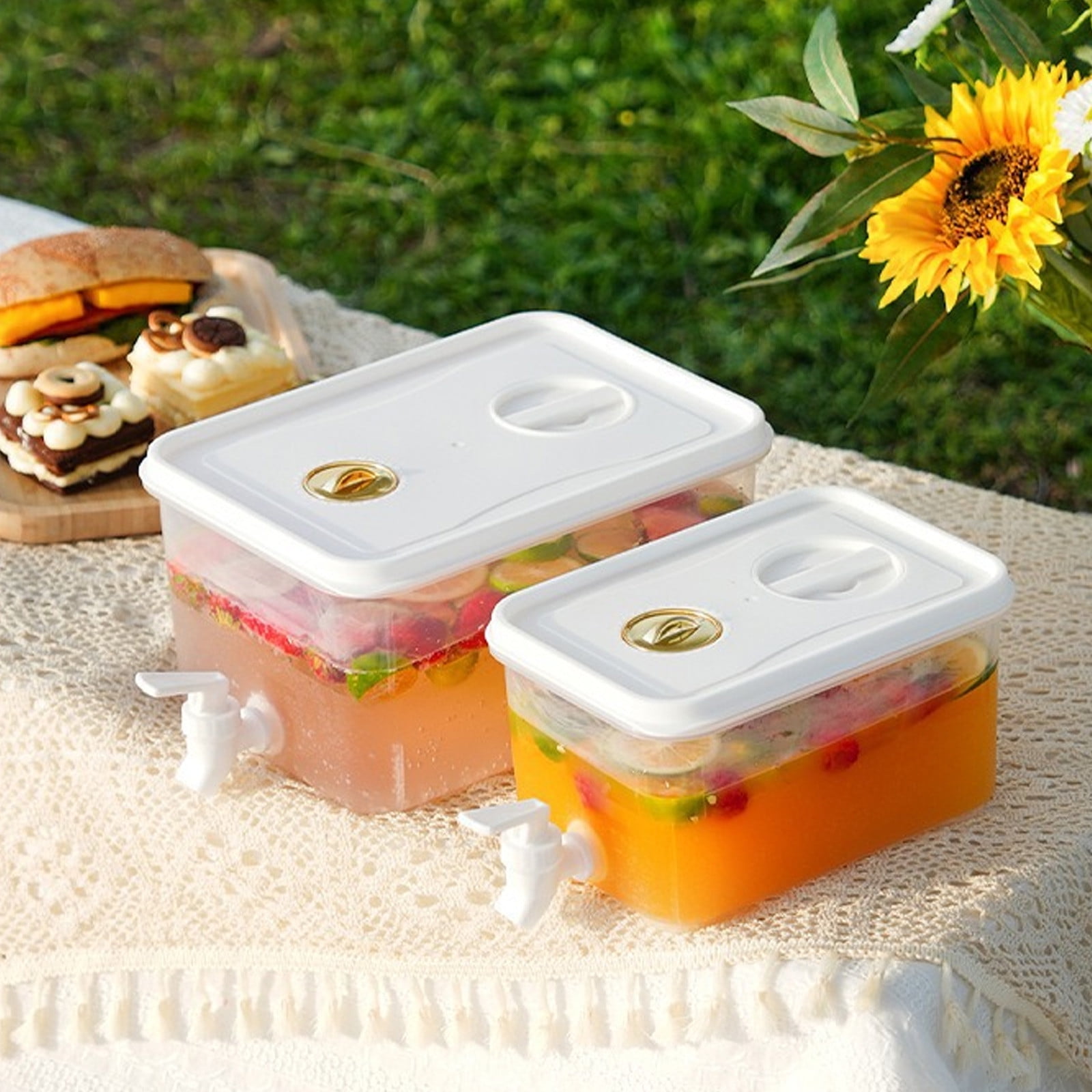 Today Only, Refrigerator Drink Dispenser, Transparent Cold Drink Jar ...