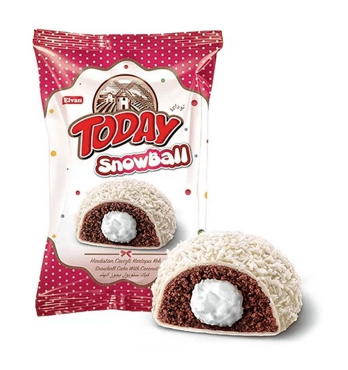 Today Snowball Coconut Cake 35 Gr. 24 Pieces (1 Box) - Walmart.com