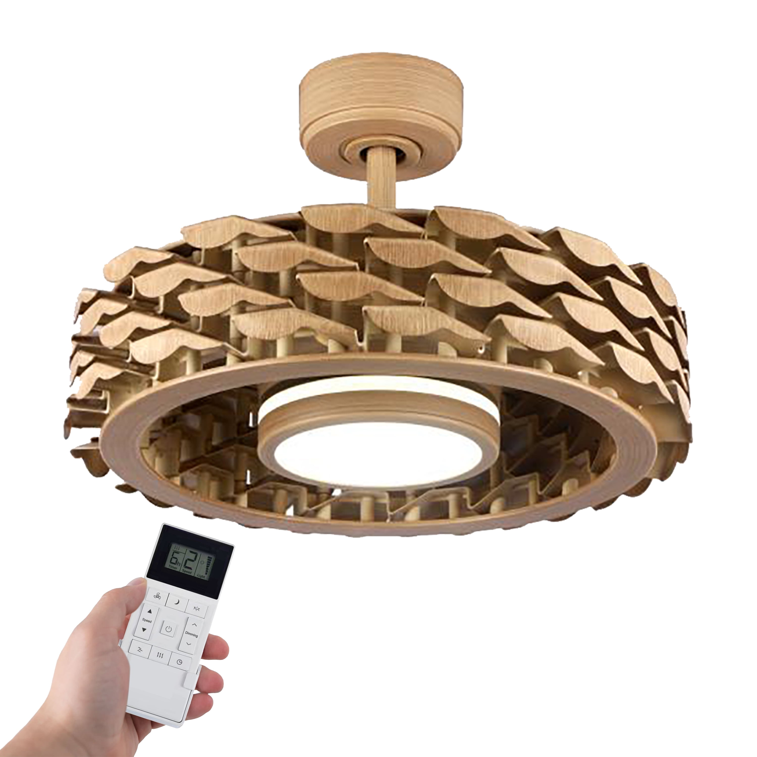 Todays Fans LUMIO Bladeless Smart Ceiling Fan with Remote Control, 6 ...