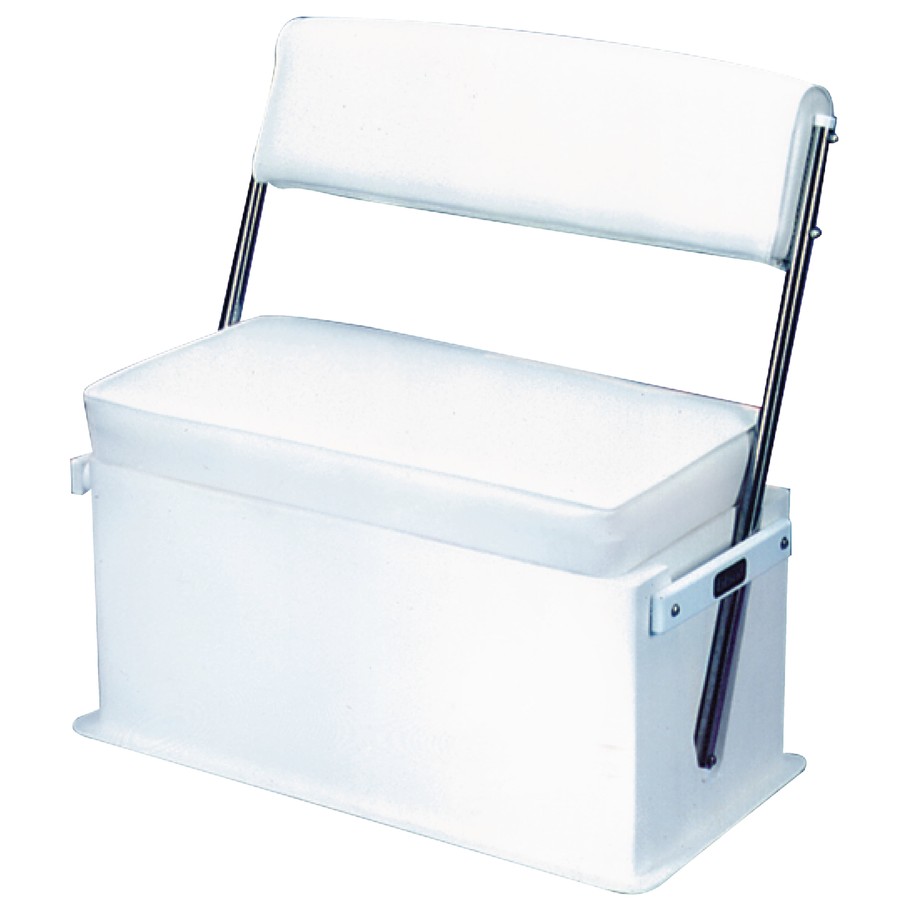 Todd 1758-18A White 50 Quart Center Console Swingback Seat - Walmart.com