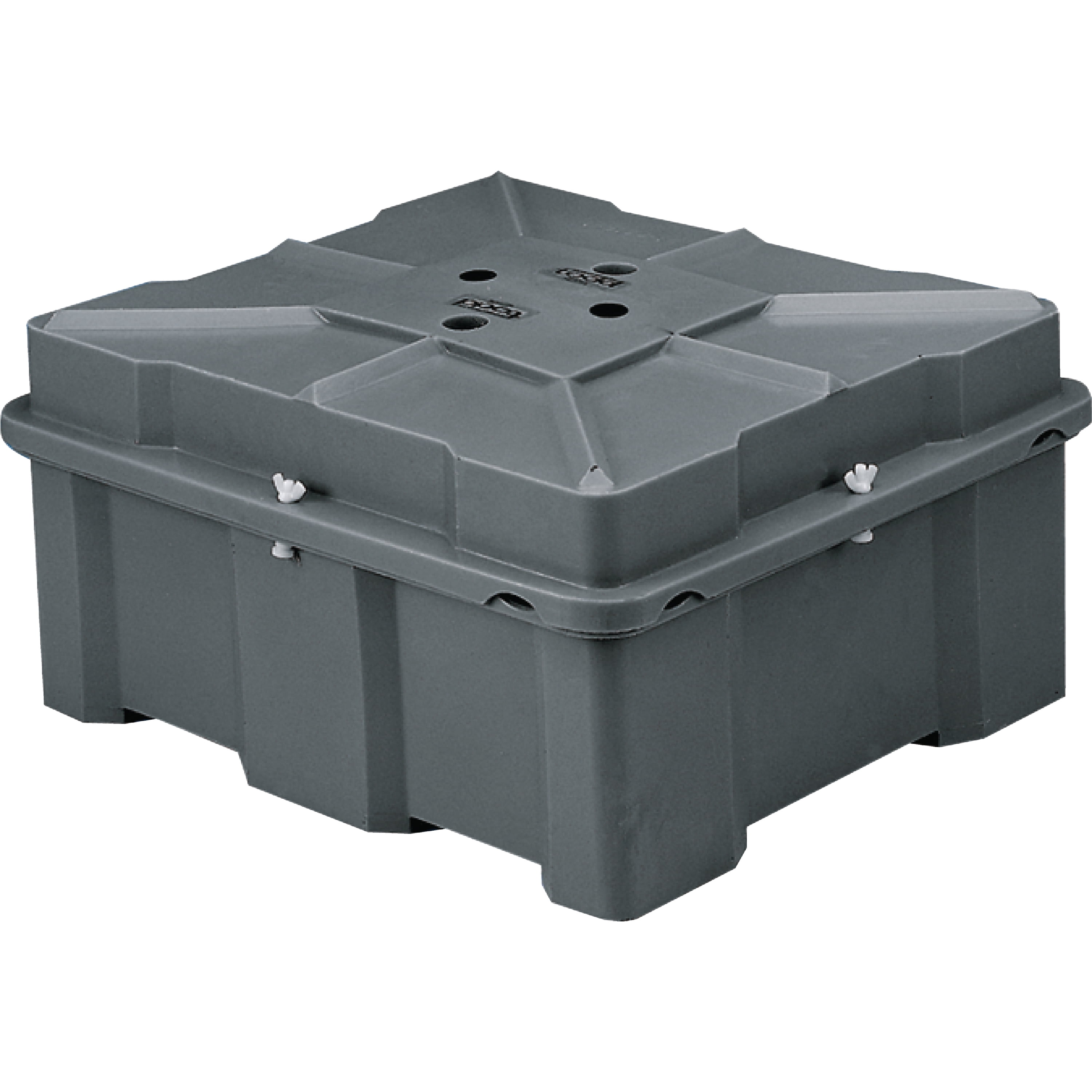 Todd 912339 Heavy Duty 8D Double High Marine Battery Box - Walmart.com
