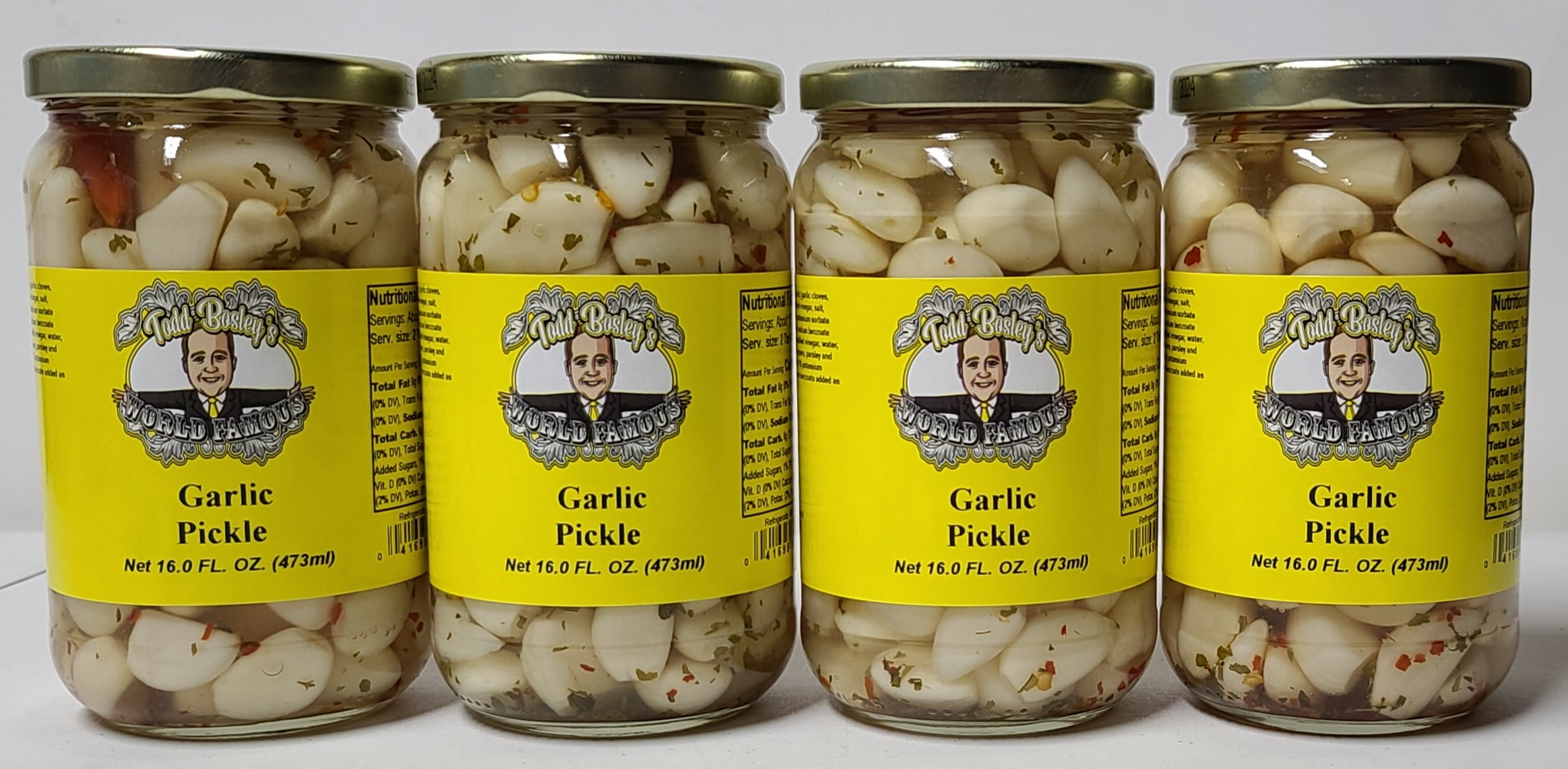 Todd Bosley's World Famous Pickled Garlic (4 Pack) - Walmart.com