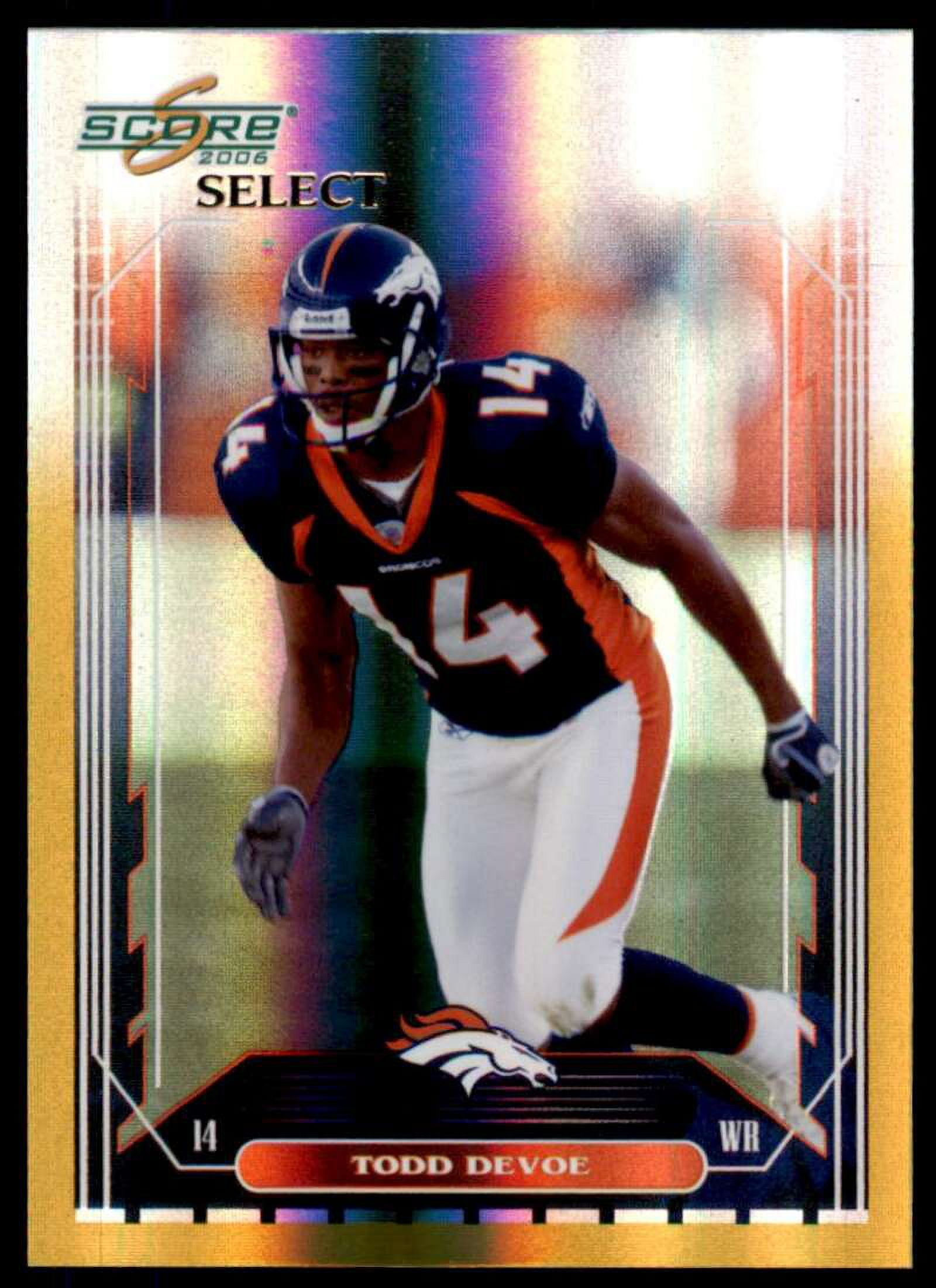 Todd Devoe Card 2006 Score Select Gold #297 - Walmart.com