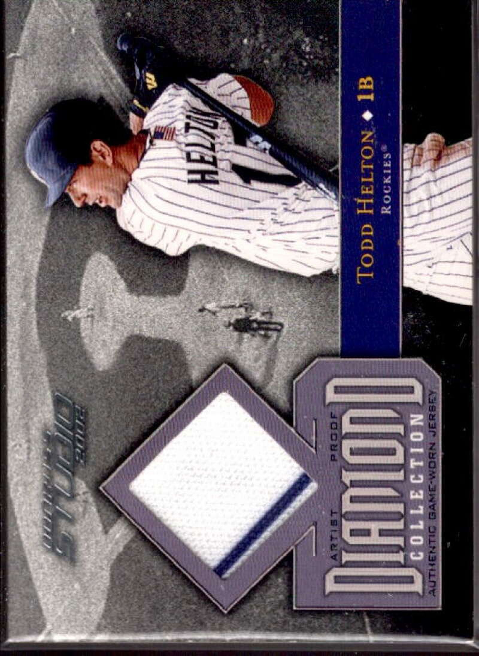 Todd Helton Jsy Card 2002 Studio Diamond Collection Artist's Proofs #1 ...