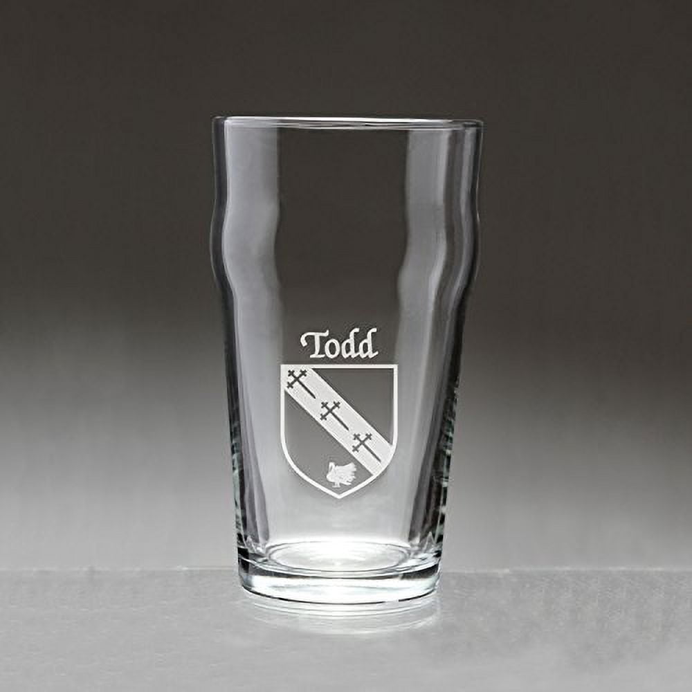 Todd Irish Coat of Arms Pub Glasses - Set of 4 (Sand Etched) - Walmart.com