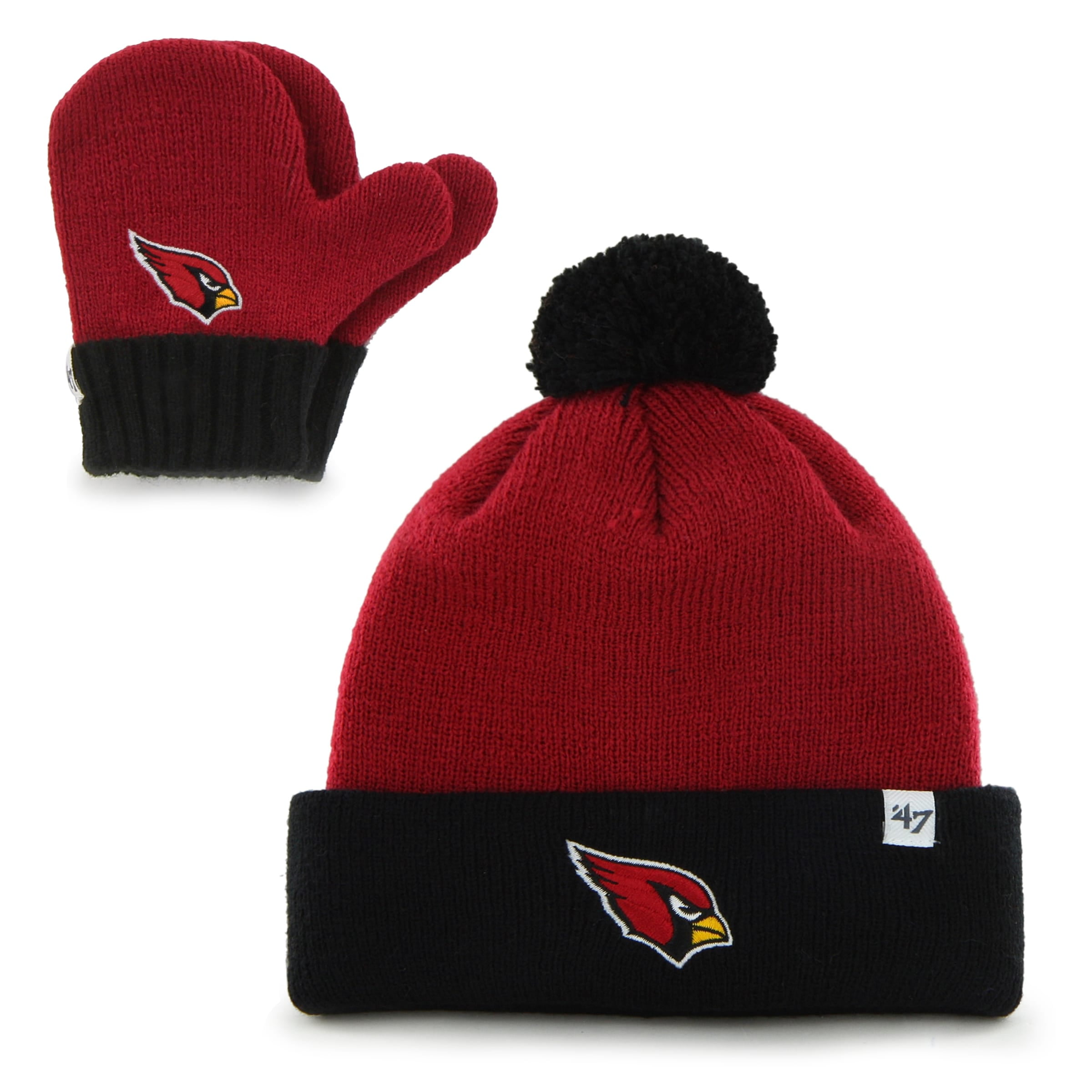 Toddler '47 Cardinal/Black Arizona Cardinals Bam Bam Cuffed Knit Hat ...