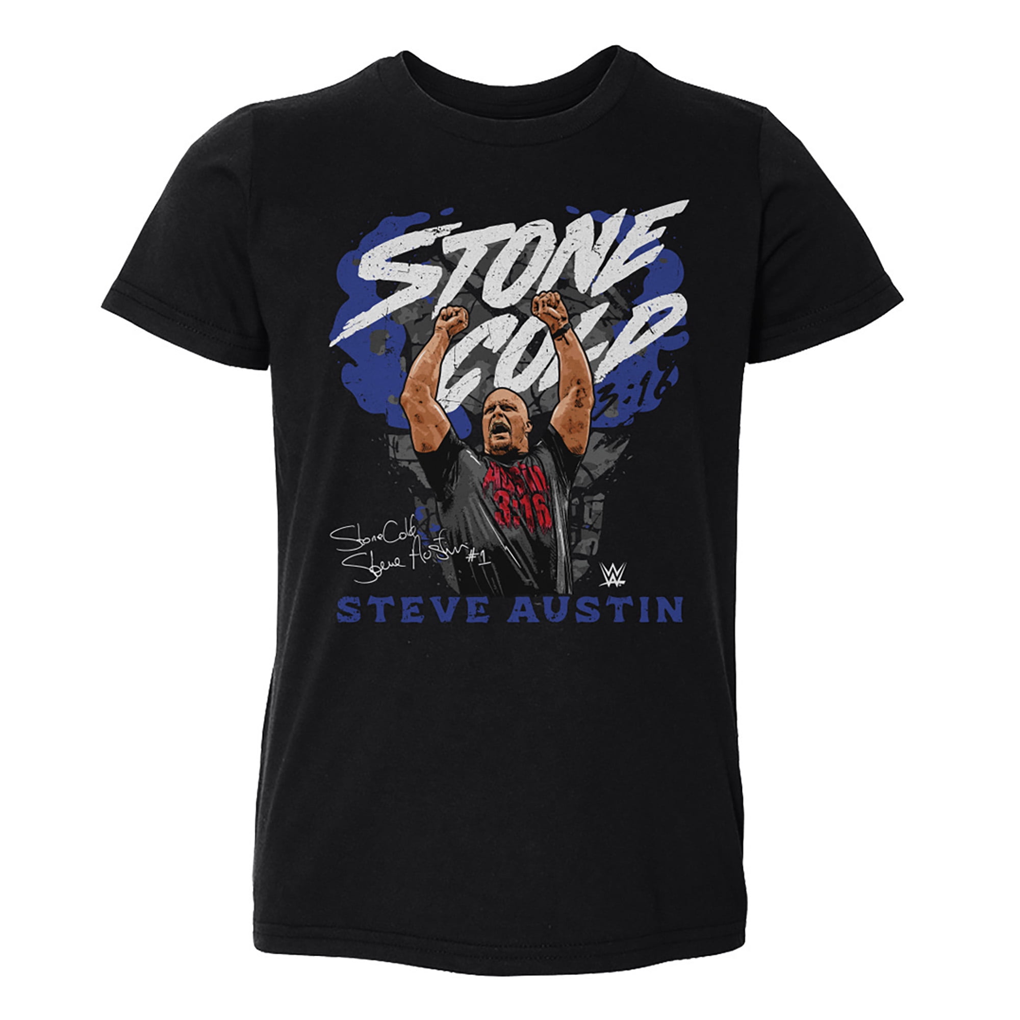 Toddler 500 Level Black "Stone Cold" Steve Austin Pose T-Shirt ...