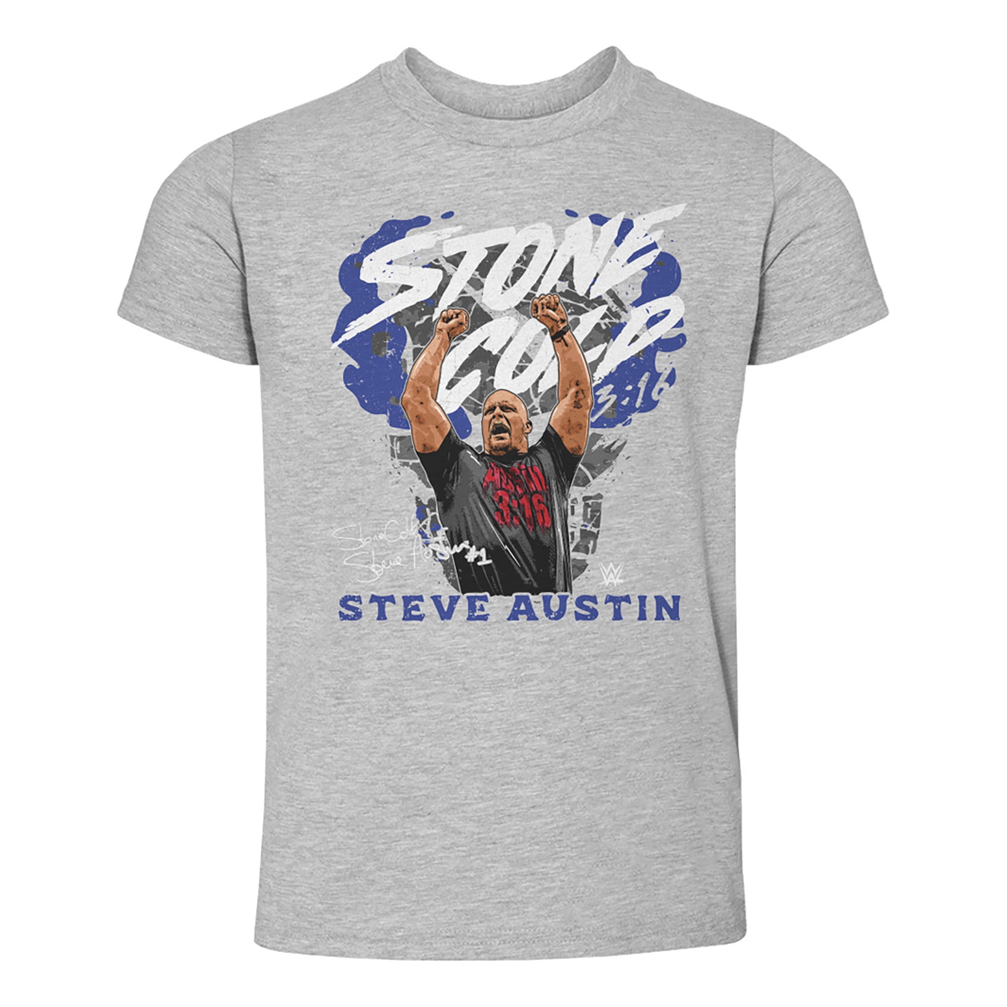 Toddler 500 Level Heather Gray "Stone Cold" Steve Austin Pose T-Shirt ...