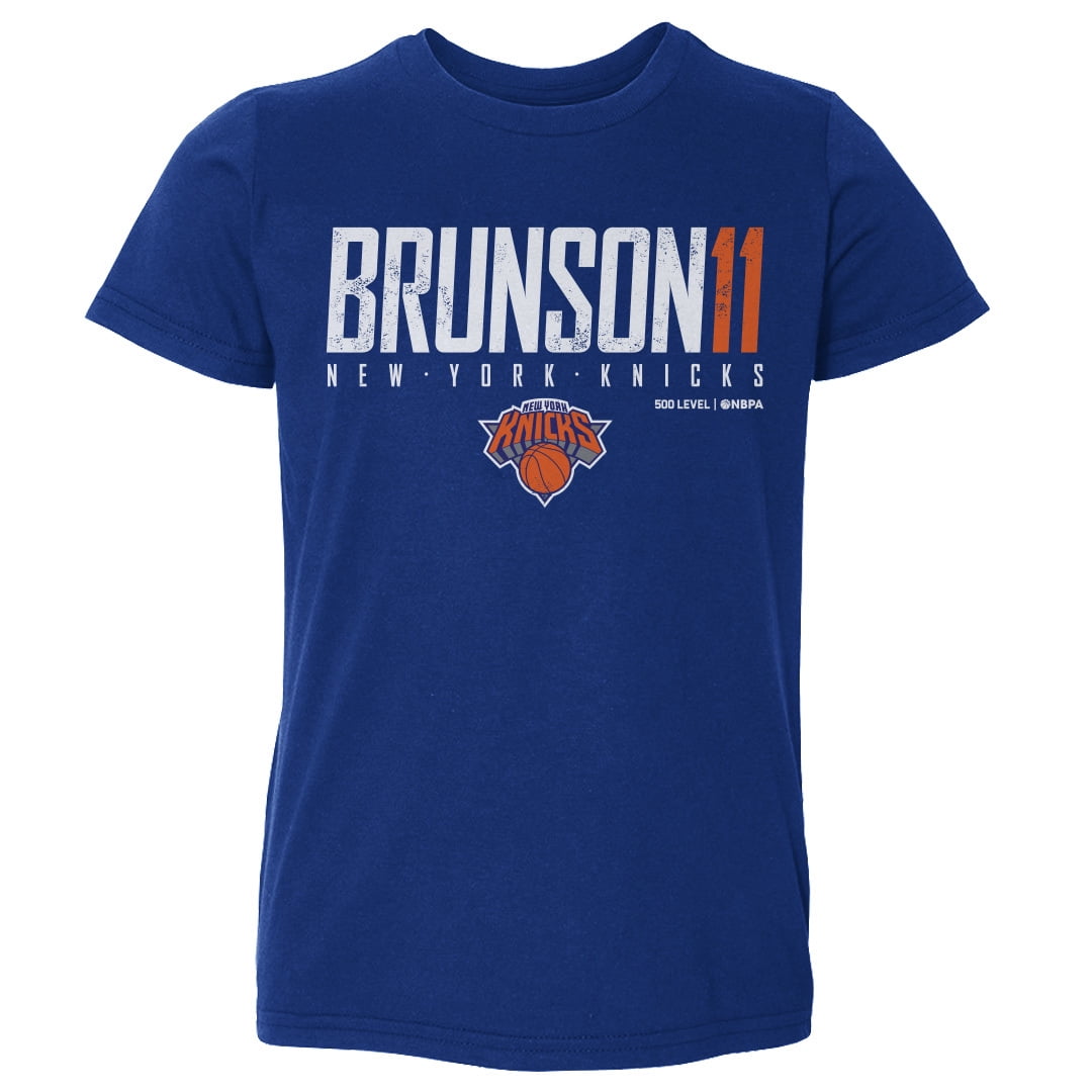 Toddler 500 Level Jalen Brunson Blue New York Knicks Elite T-Shirt ...