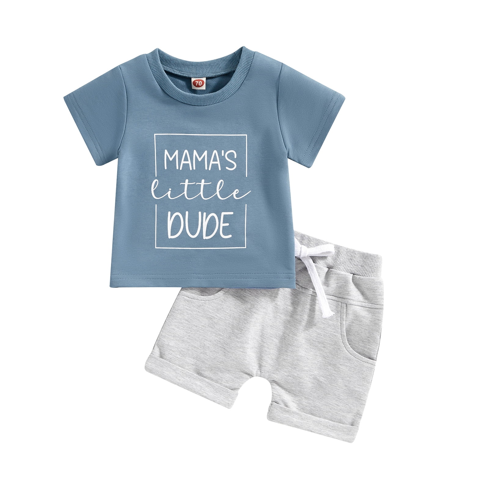Toddler Baby Boy Clothes 6M 12M 18M 24M Mamas Little Boy Summer Outfit ...