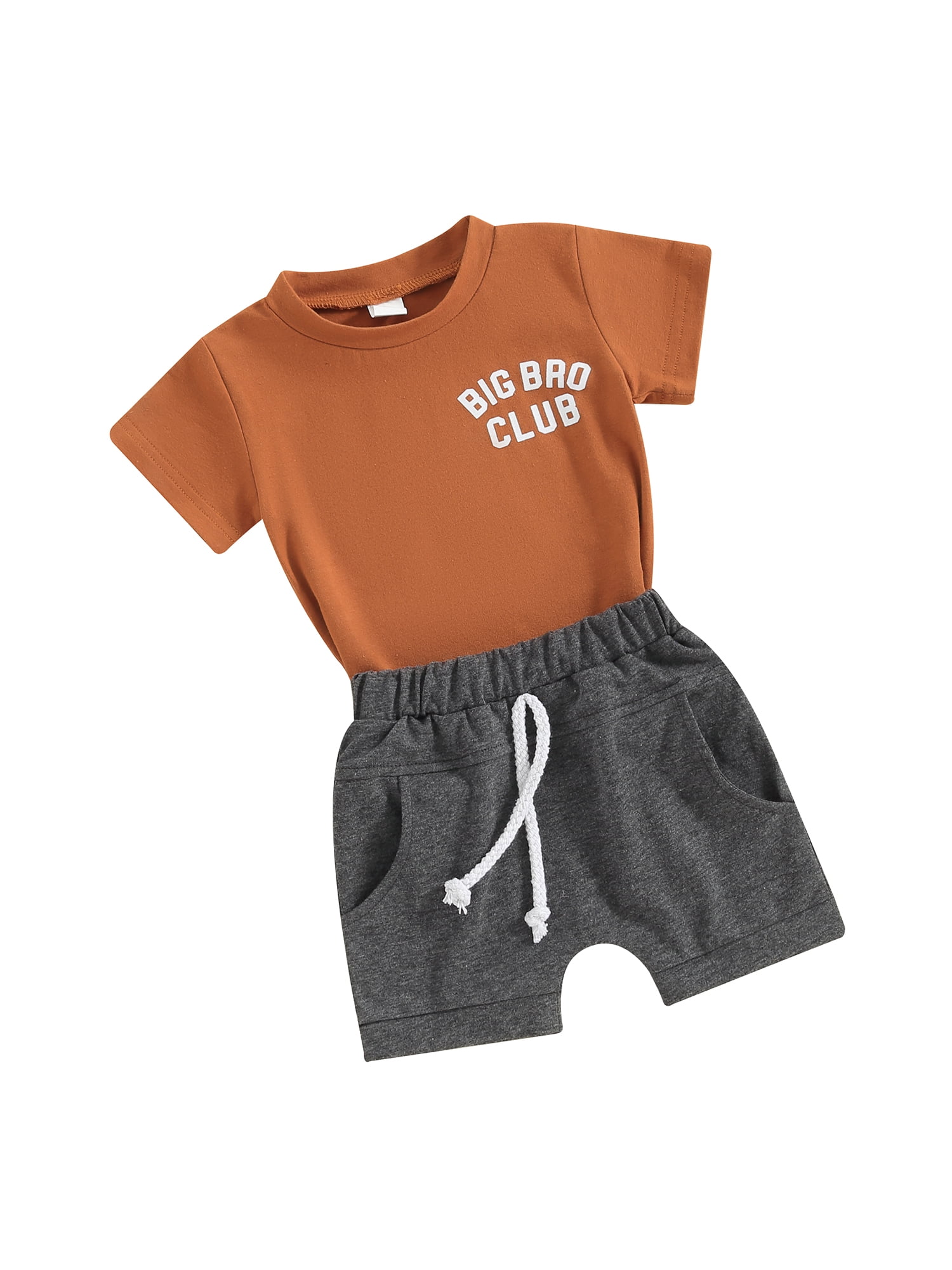 Toddler Baby Boy Clothes Big Brother Little Brother Matching Outfits ...