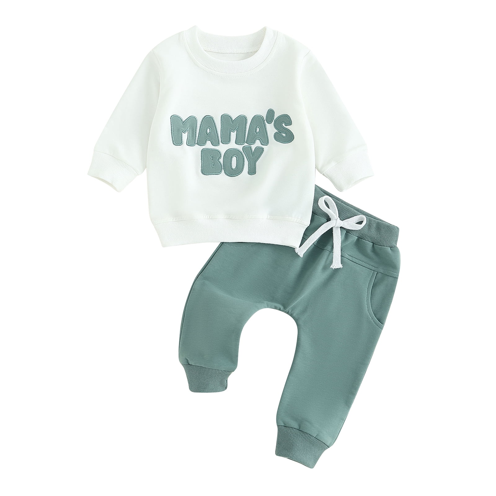 Toddler Baby Boy Clothes Mamas Boy Fall Winter Outfit 6M 12M 18M 24M 3Y Long Sleeve Letter ...