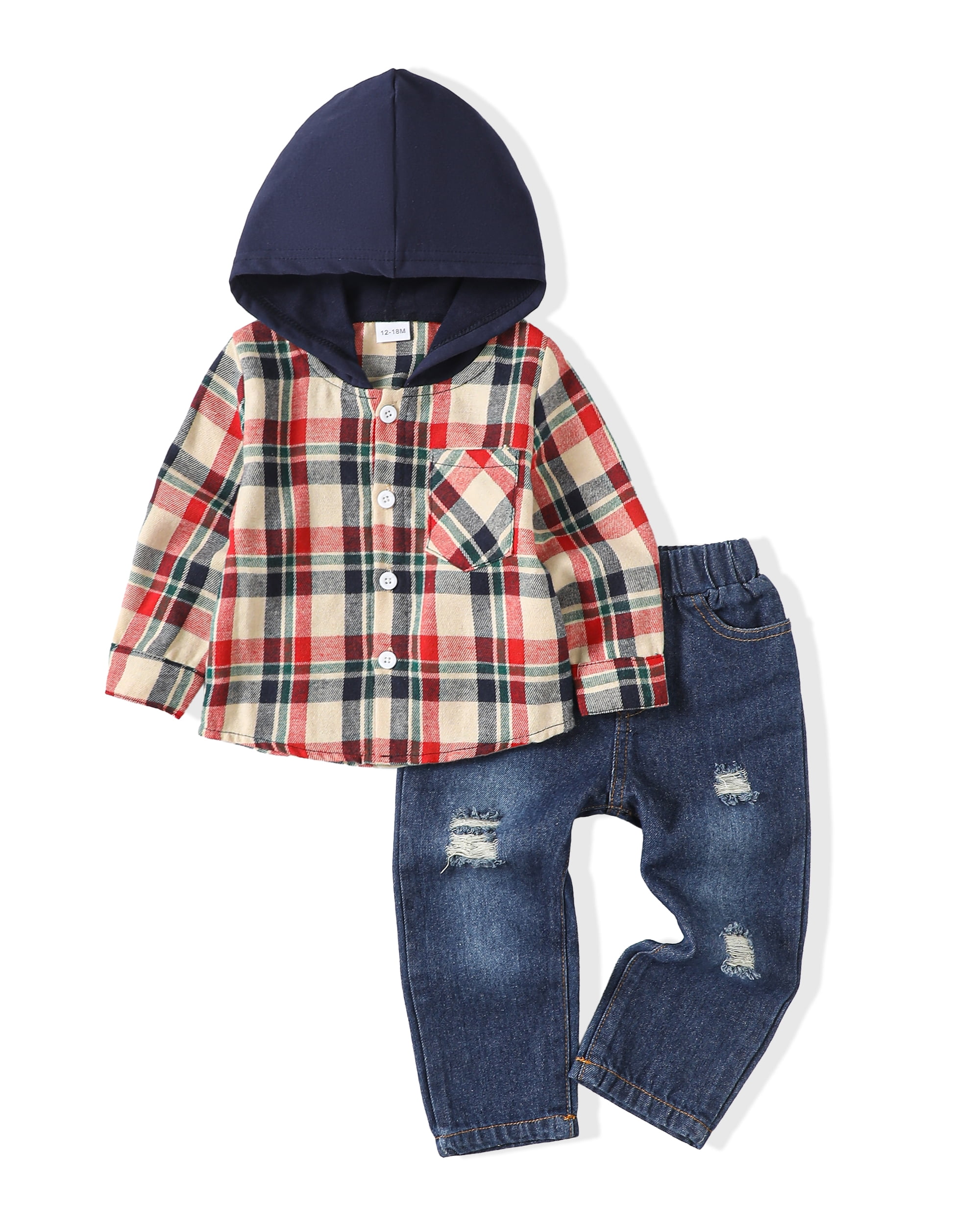 Toddler Baby Boy Clothes Outfits Baby Boy Sweatshirt Denim Jeans Fall ...