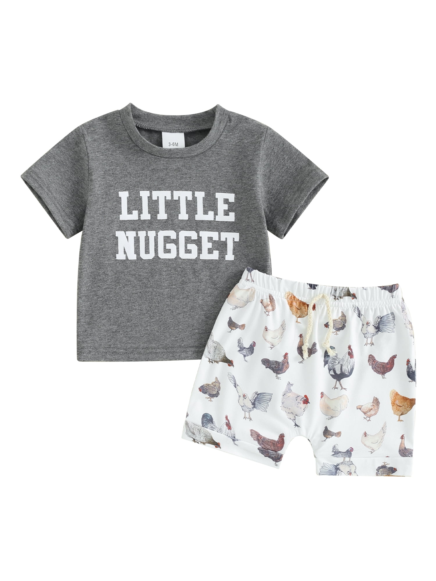 Toddler Baby Boy Farm Clothes Western Farm Chicken Animals/Tractor ...